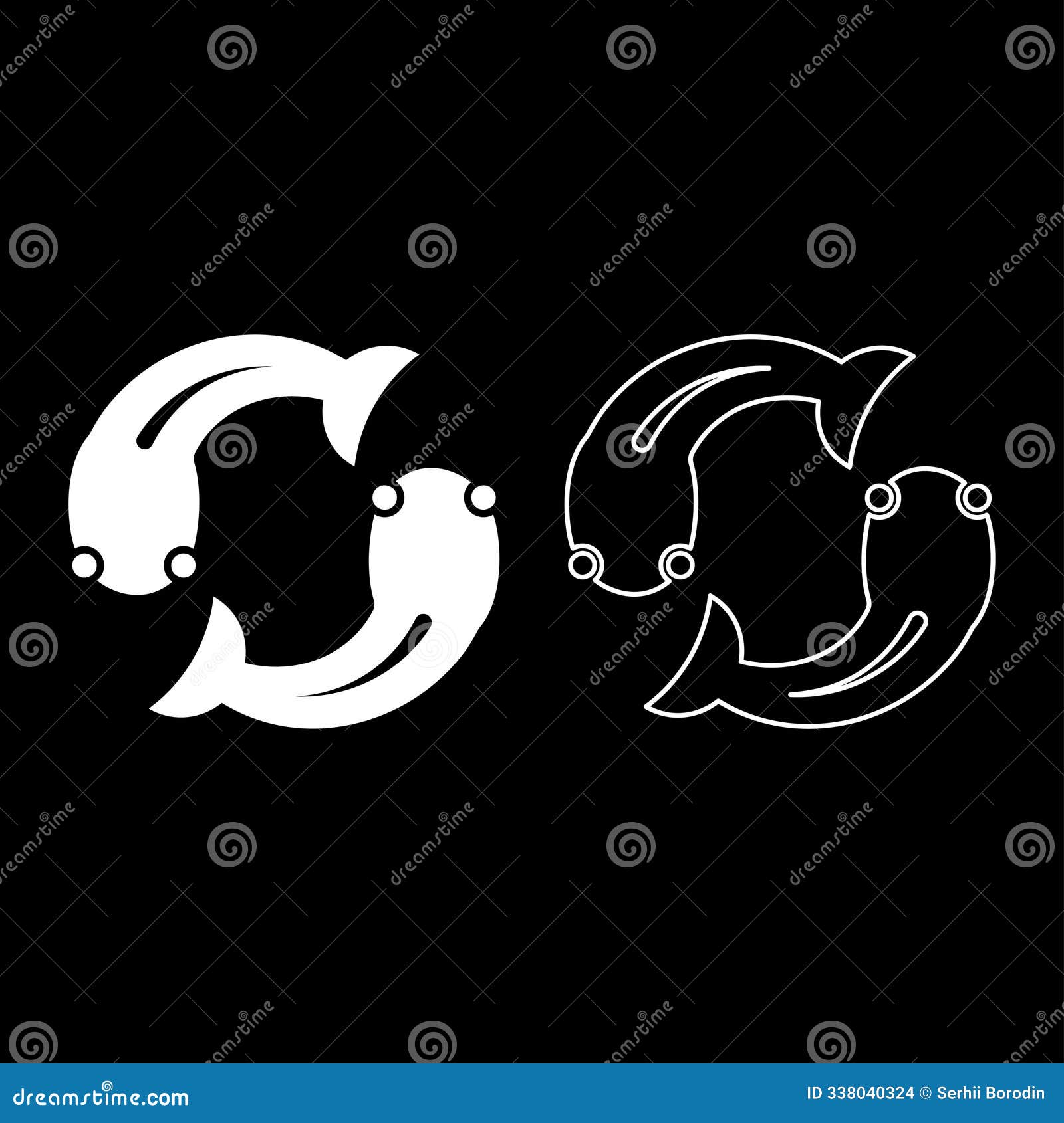 Fish Goby Icon Black Color Vector Illustration Image Flat Style ...