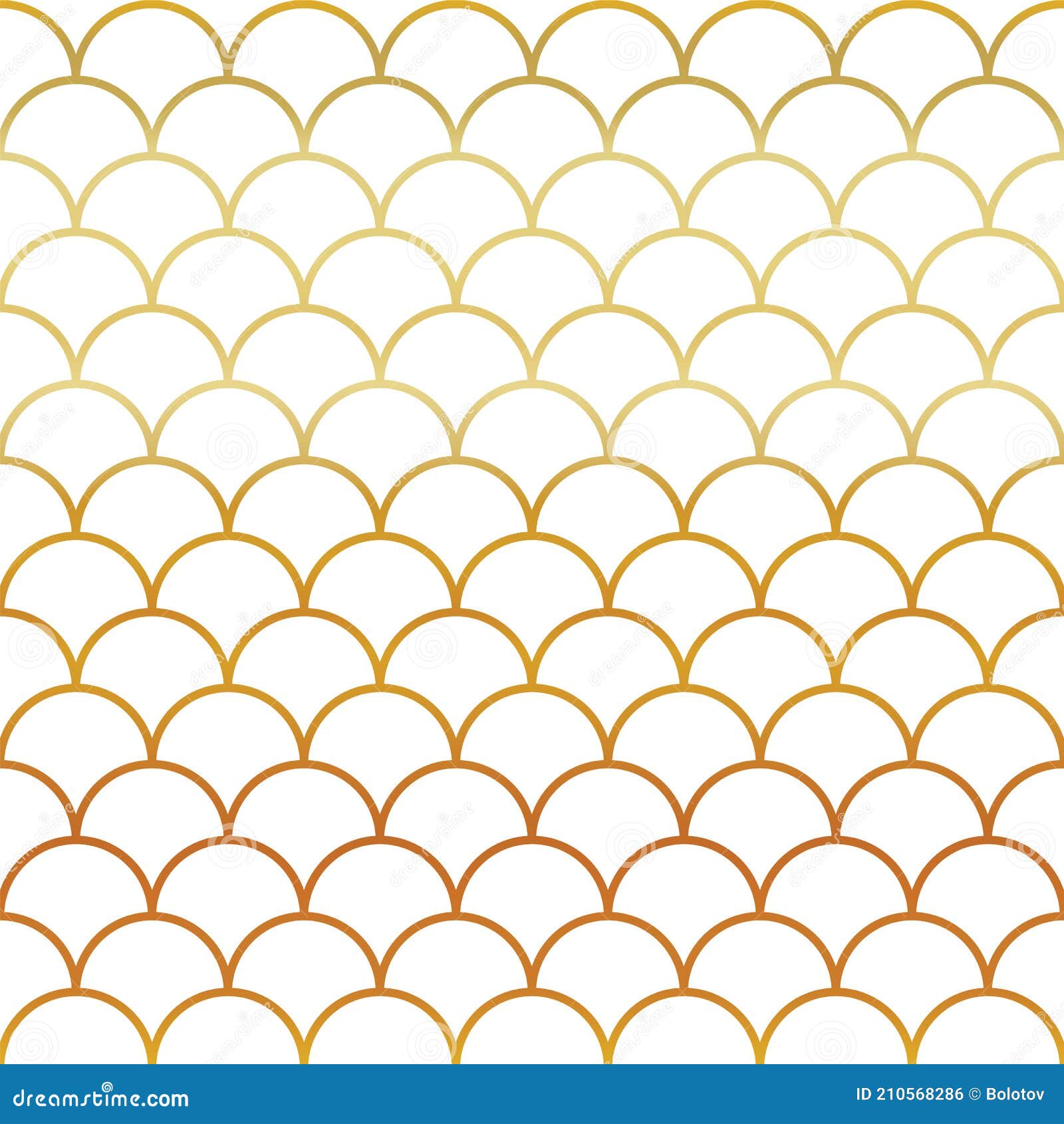 Fish Gold Scales Seamless Pattern Stock Vector - Illustration of scale ...