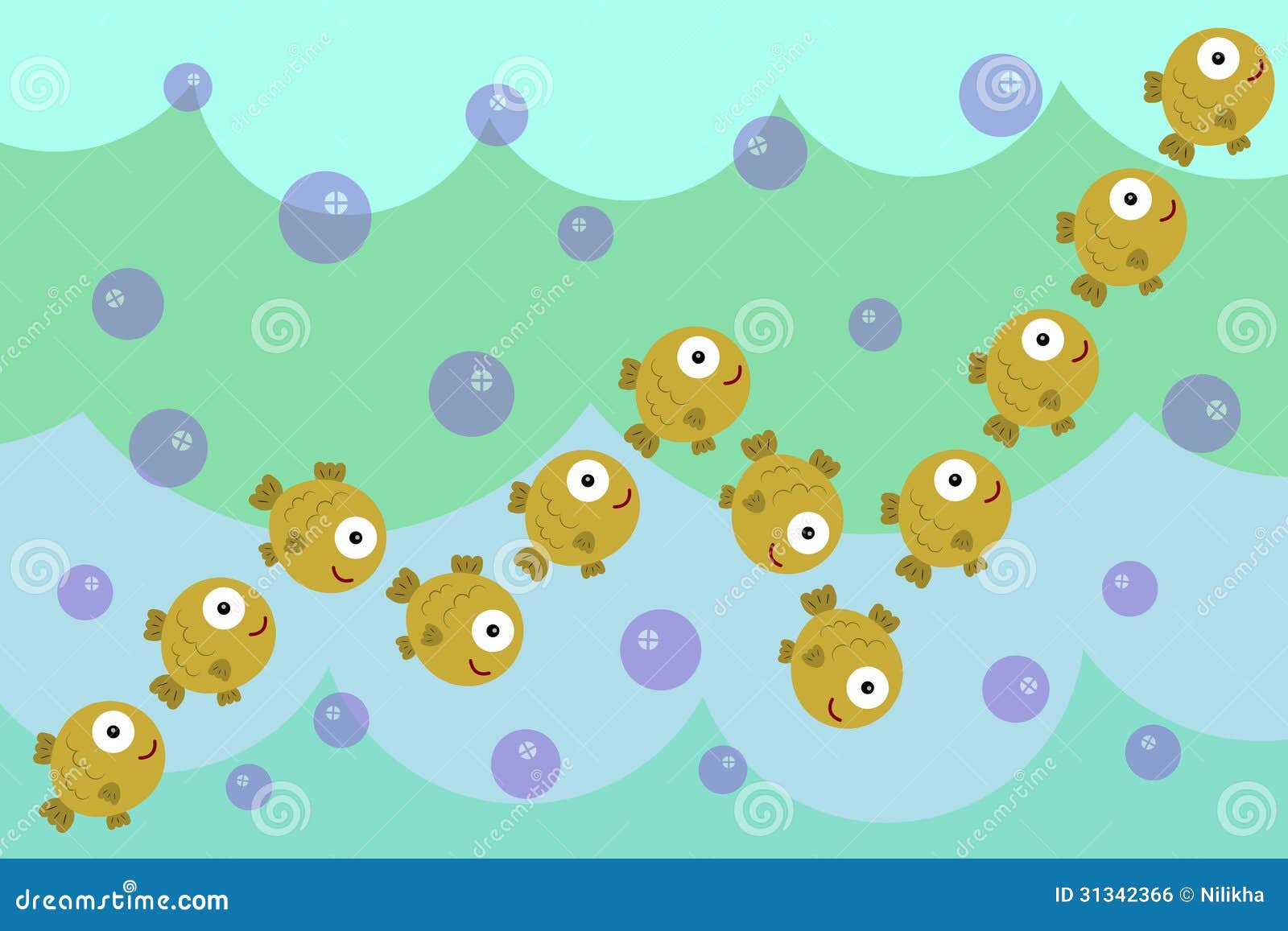 Fish graph stock illustration. Illustration of fish, bubble - 31342366
