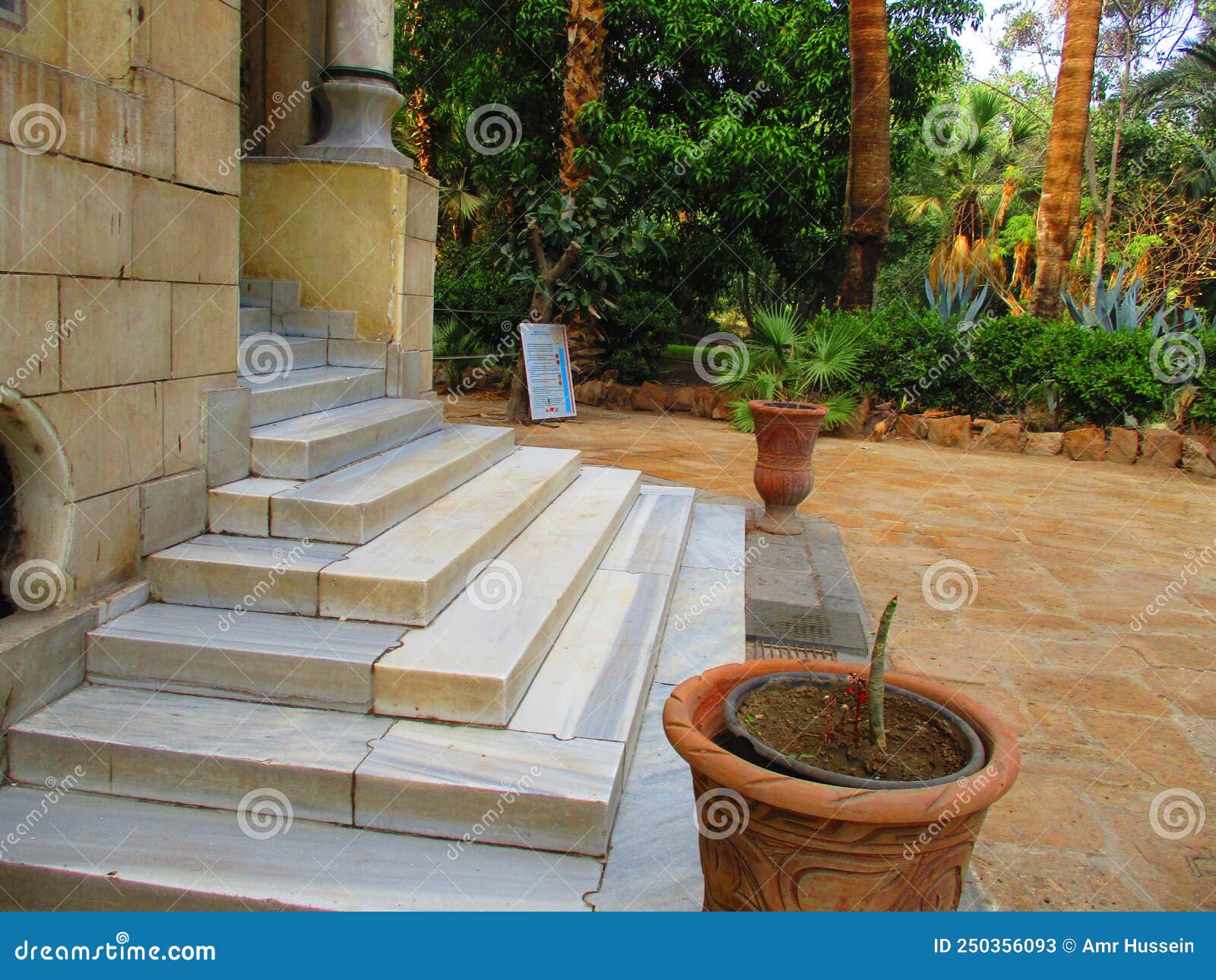 Fish Grotto Garden in Cairo in Egypt and Flowers and Several Types of ...