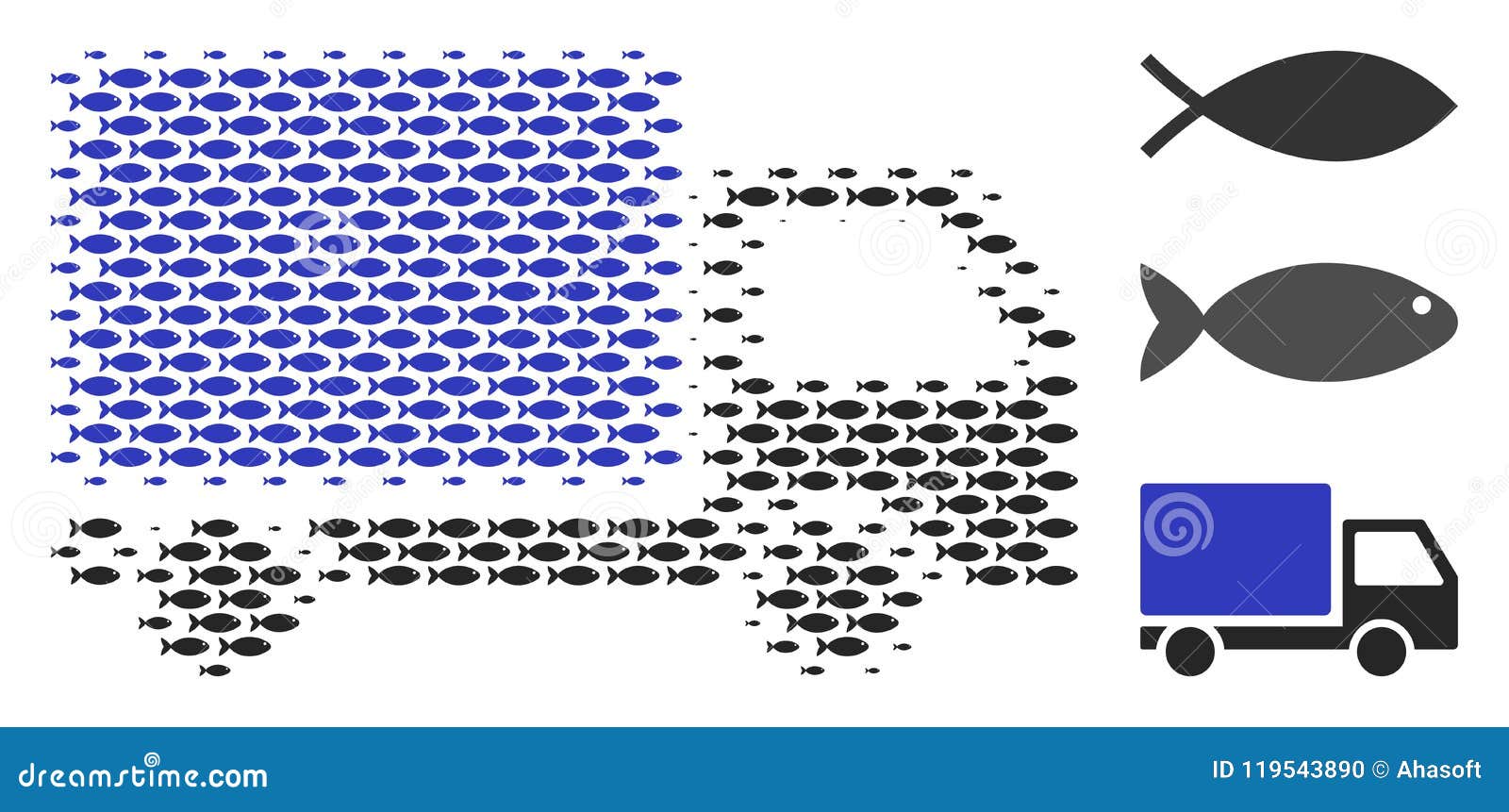 Fish Halftone Delivery Lorry Mosaic Stock Vector - Illustration of ... Fish Halftone Delivery Lorry Mosaic Stock Vector - Illustration of ...