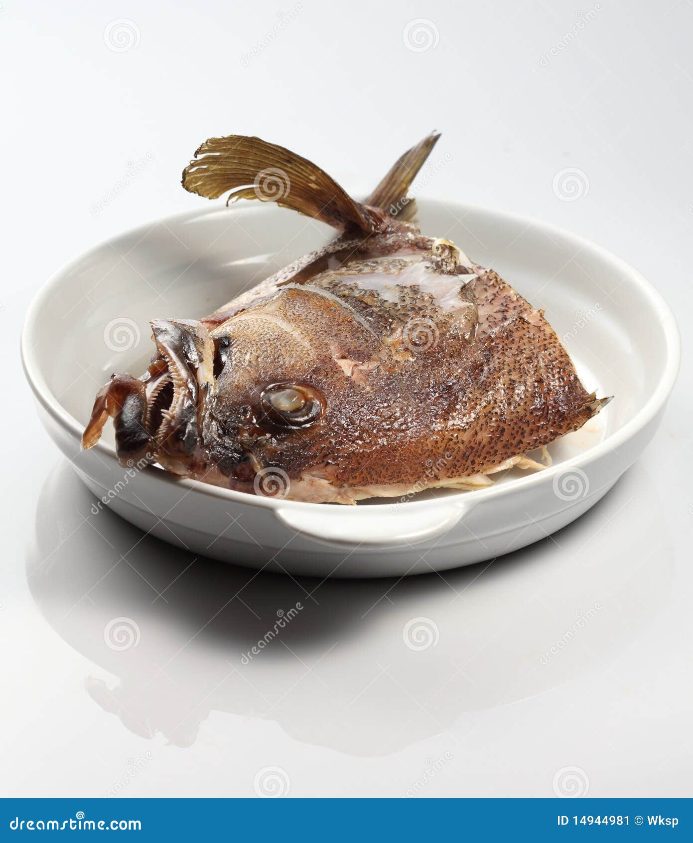 Fish Head stock image. Image of plate, delicious, cook - 14944981