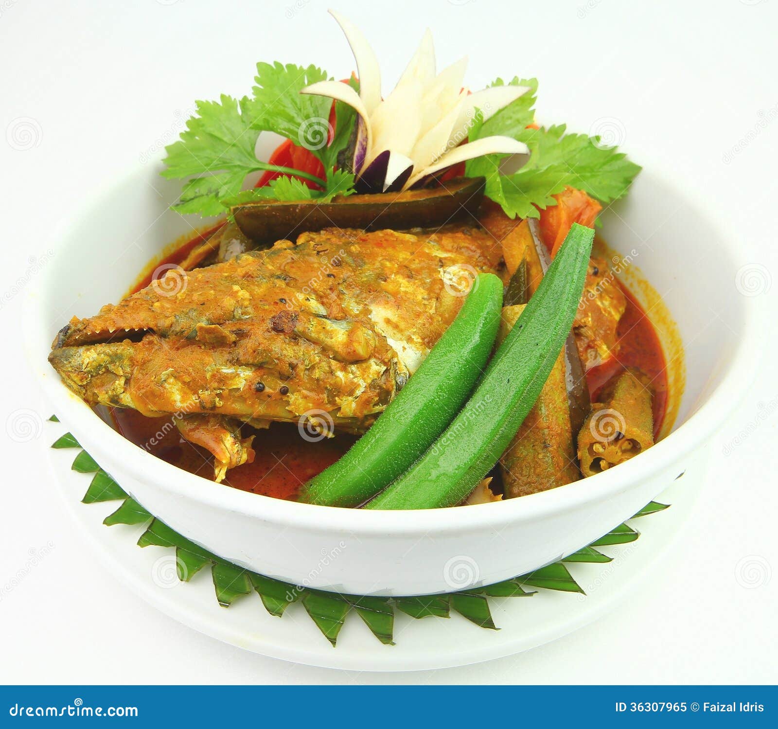 Fish Head Curry or Also Known As Kari Kepala Ikan Stock Image - Image ...