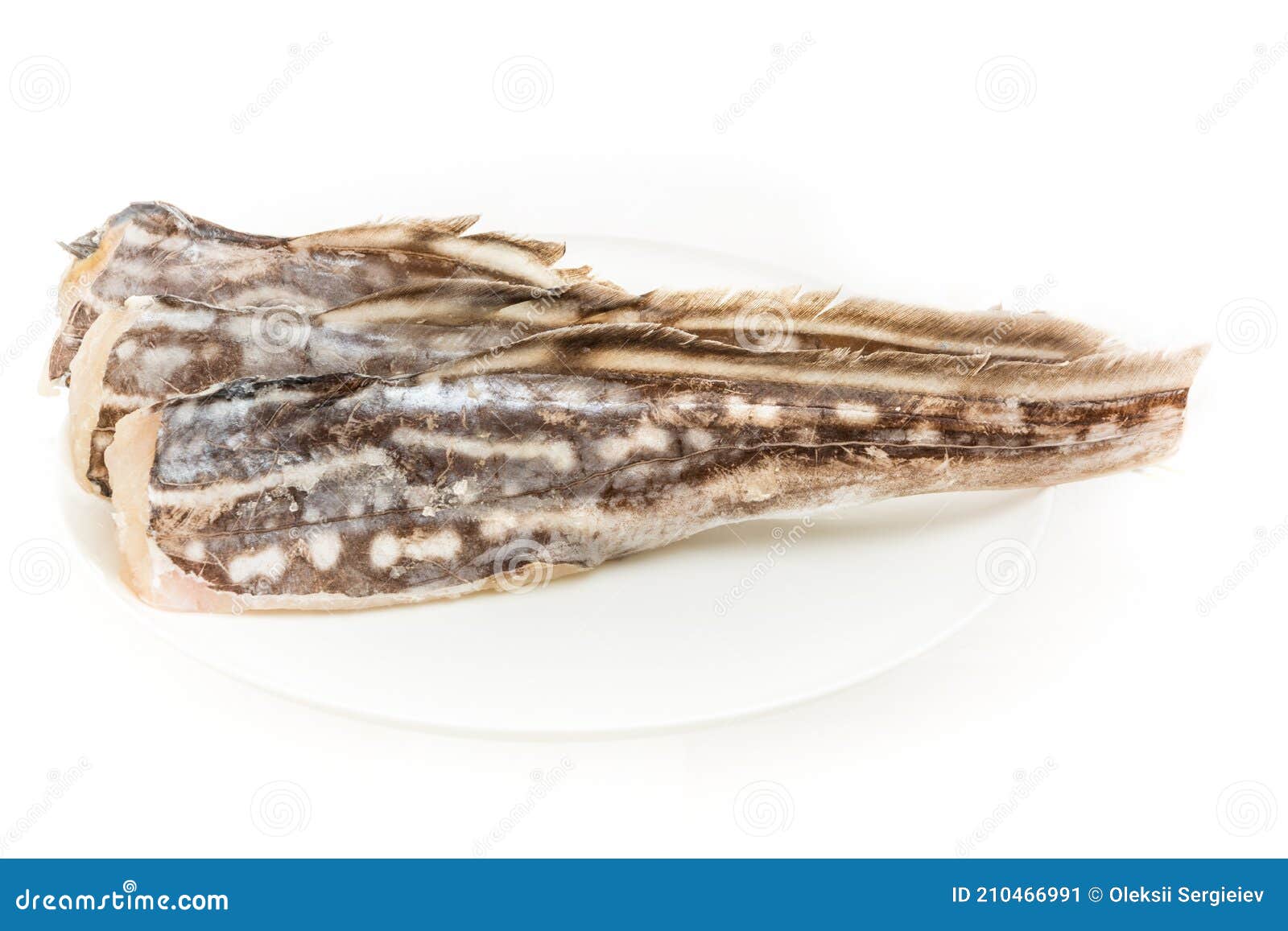 Fish without Head on a White Background Stock Image - Image of frozen ...