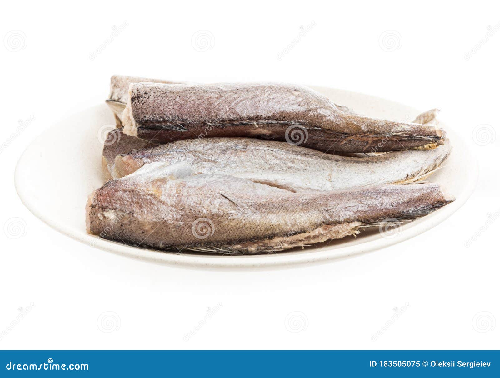 Fish without Head on a White Background Stock Image - Image of animal ...