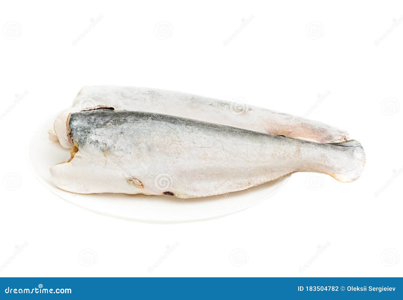 Fish without Head on a White Background Stock Photo - Image of prepared ...