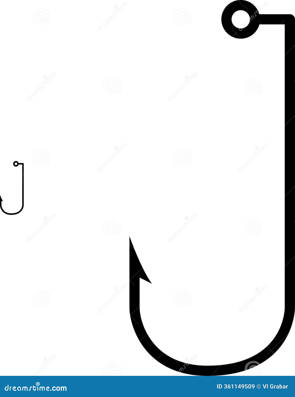 Fish Hook Icon. Simple Flat Style. Fishhook, Angler, Metal Sharp Needle ...