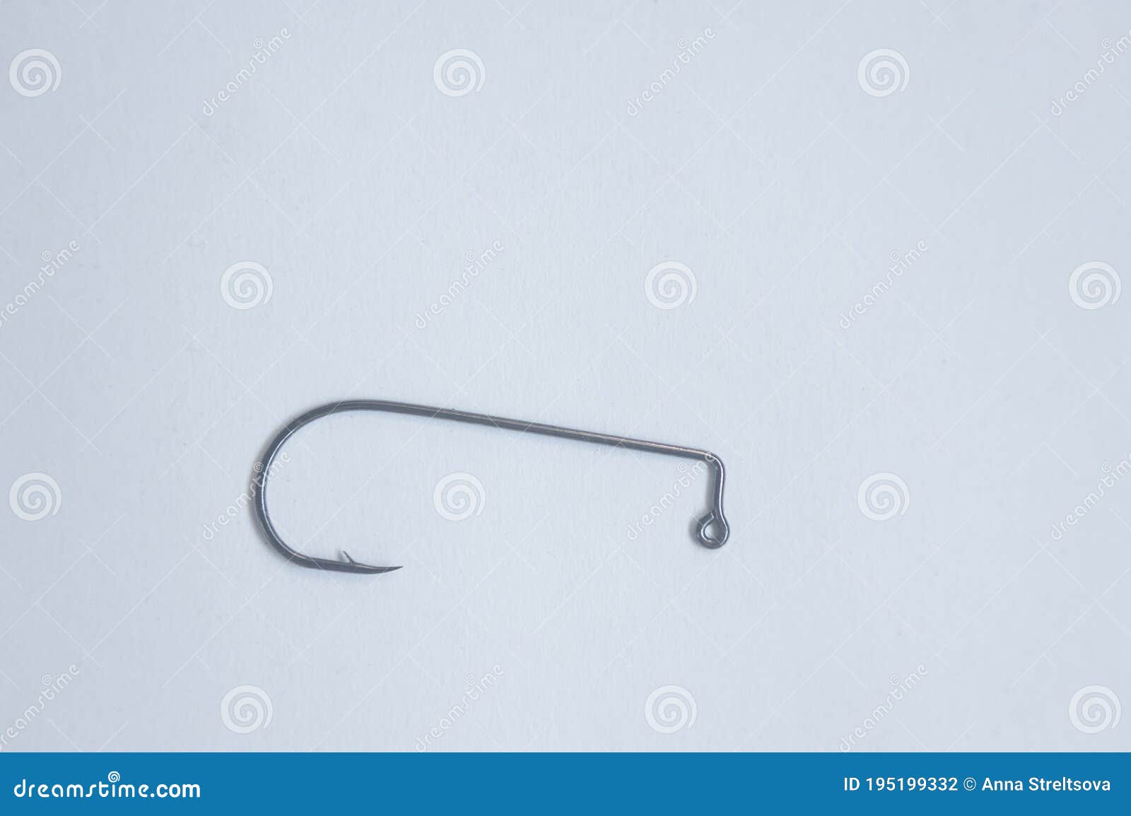 Fish hook with shiny bait stock photo. Image of accessory - 195199332