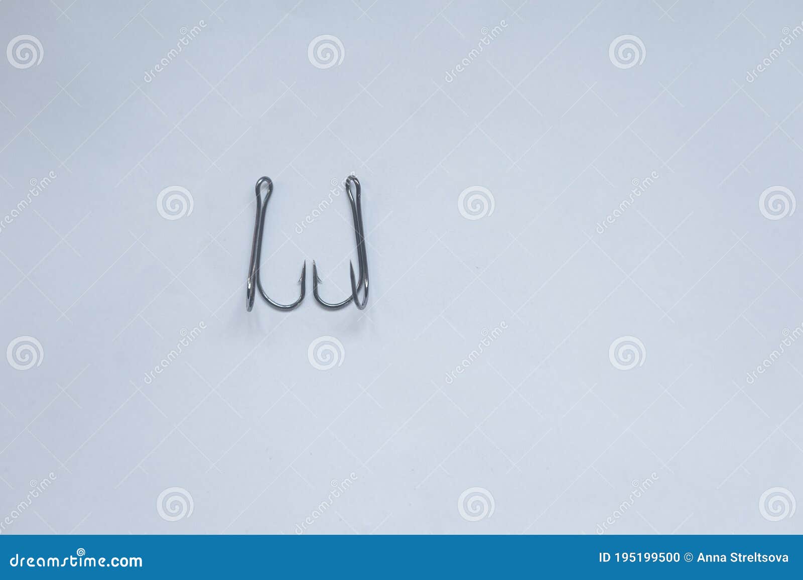 Fish hook with shiny bait stock photo. Image of tackle - 195199500