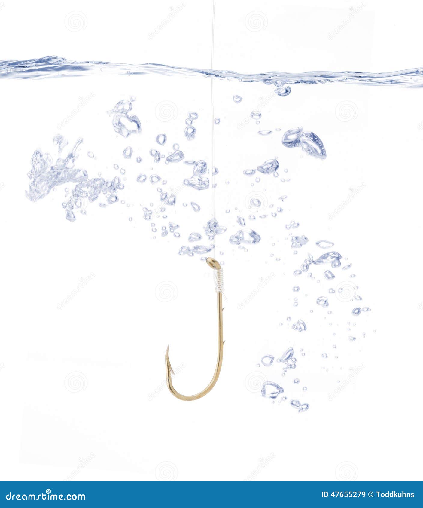 Fish Hook Under Water stock image. Image of business - 47655279