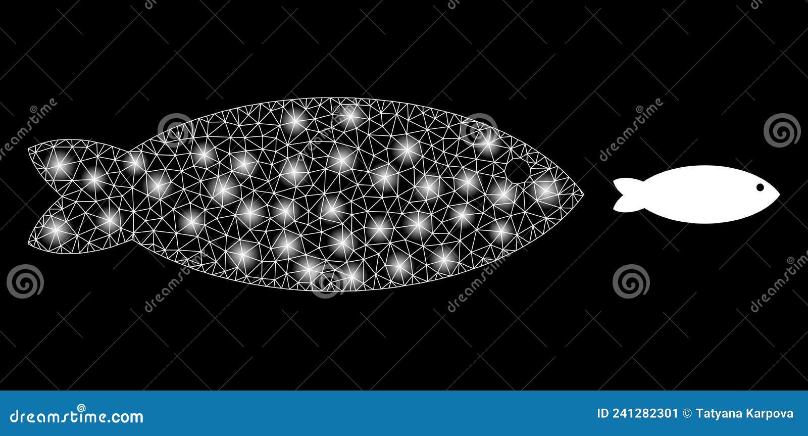 Fish Icon - Carcass Mesh with Constellation Nodes Stock Vector ... Fish Icon - Carcass Mesh with Constellation Nodes Stock Vector ...