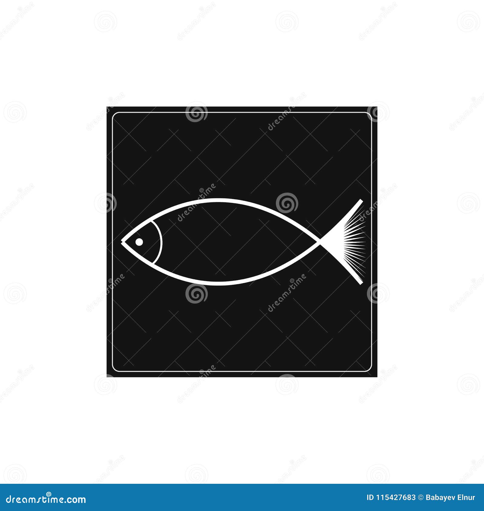 Fish Icon, Isolated. Flat Design. Vector Illustration Stock ...