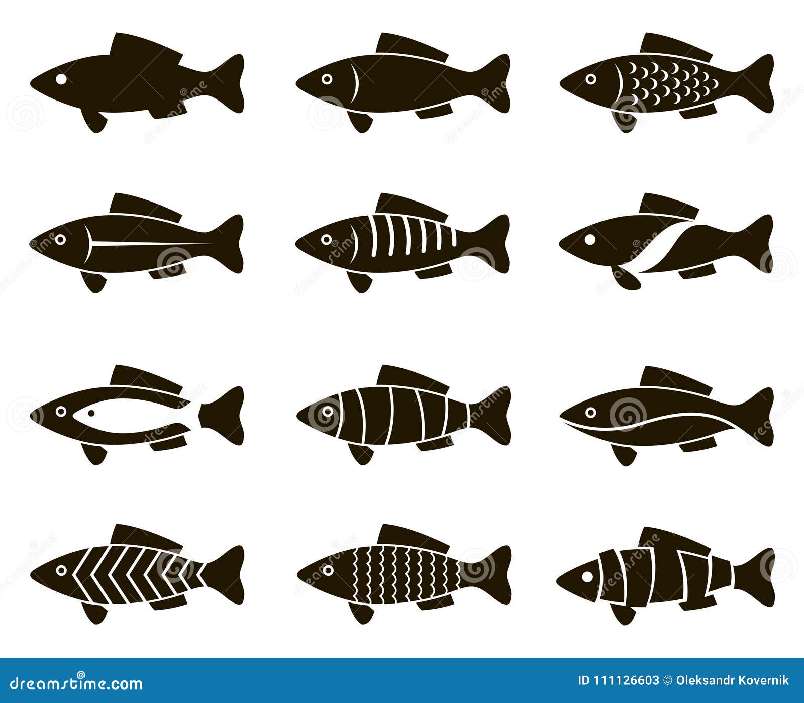 Fish Icon, Christian Ichthys Fish Symbol Icon Vector Illustration ...