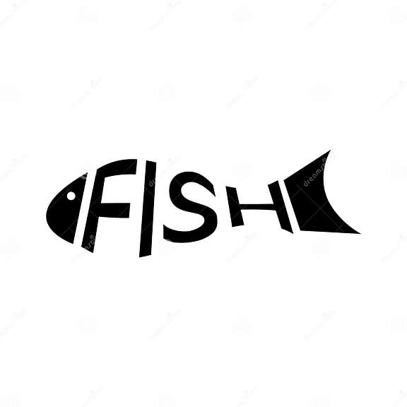 Fish icon sign stock illustration. Illustration of presentation - 361874260