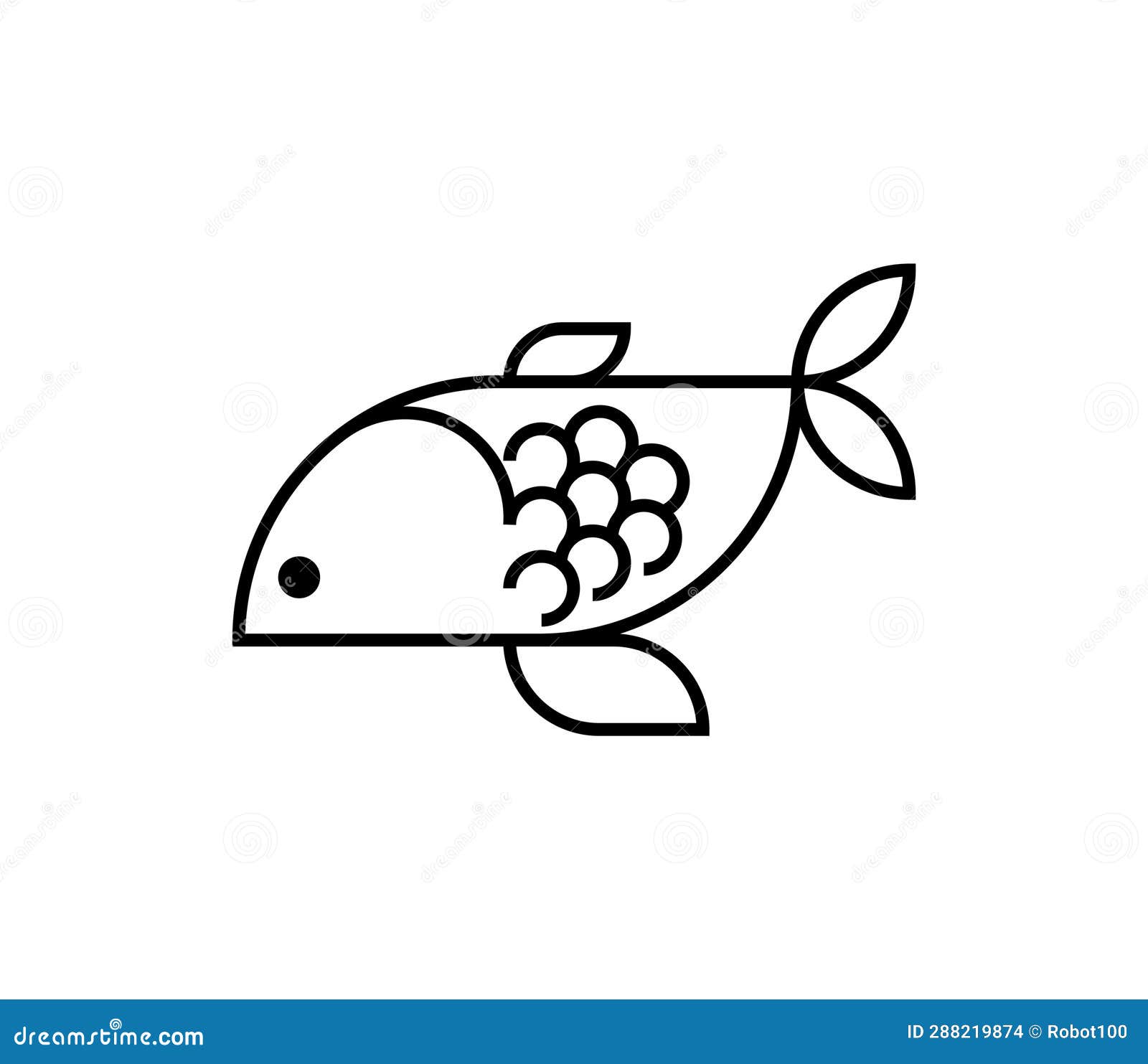 Fish Icon Sign Symbol. Vector Illustration Stock Illustration ...