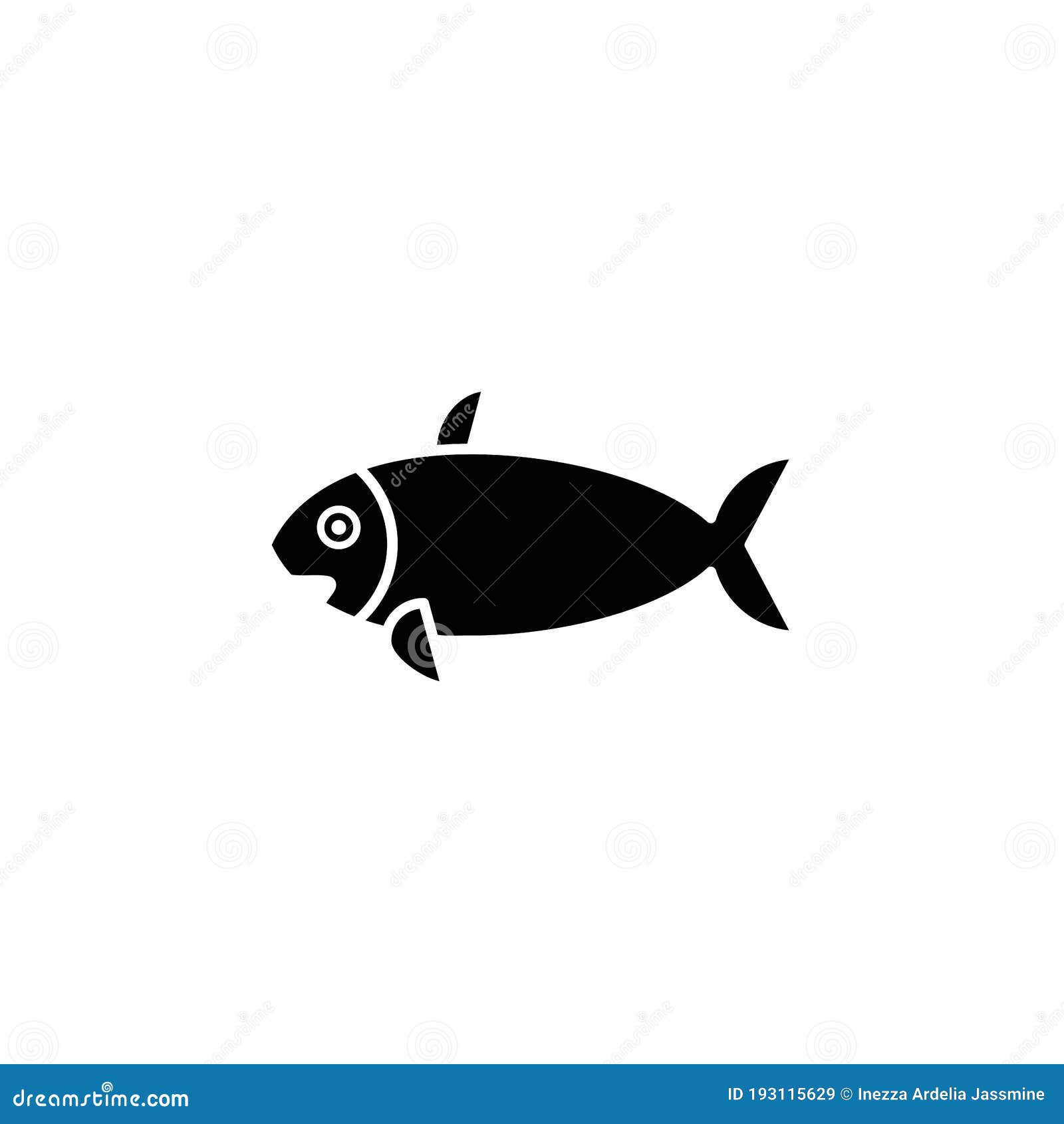 Fish Icon, Symbol Design Template Stock Vector - Illustration of life ...