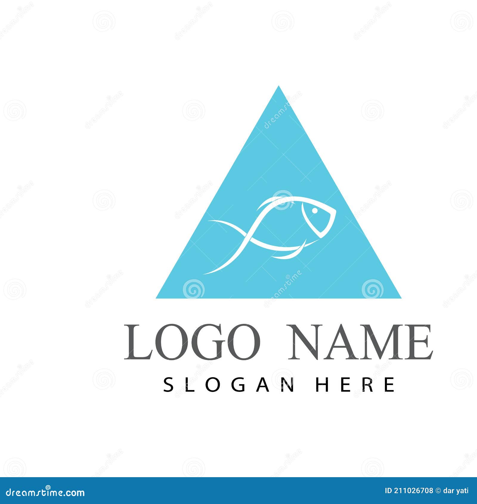 Fish Icon Vector Illustration Logo Template Design Stock Vector ...