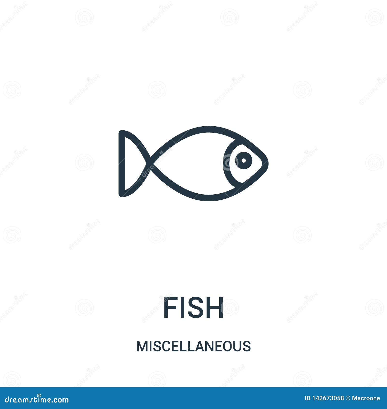 Fish Icon Vector from Miscellaneous Collection. Thin Line Fish Outline ... Fish Icon Vector from Miscellaneous Collection. Thin Line Fish Outline ...
