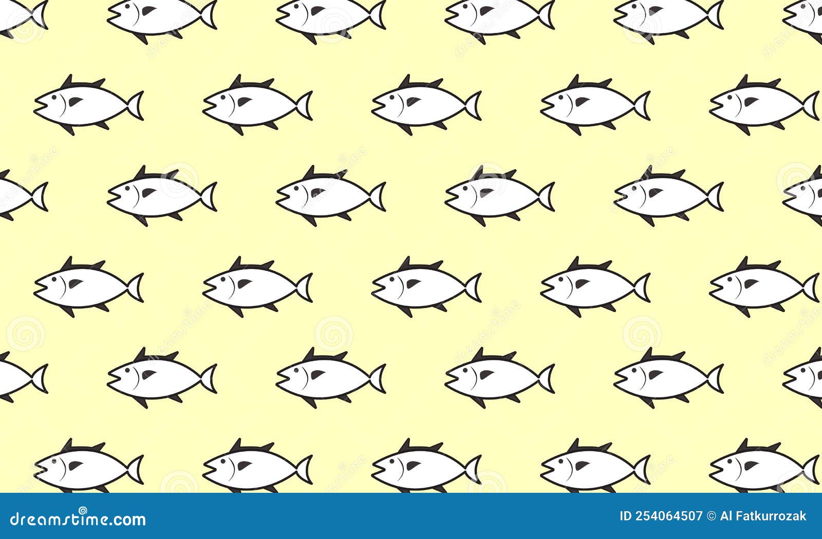 Fish Illustration Background. Flat Style - Stock Vector Stock Vector ...