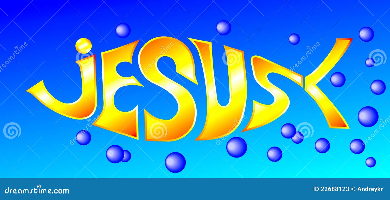 Word Jesus On A Cross Cartoon Vector | CartoonDealer.com #122741313