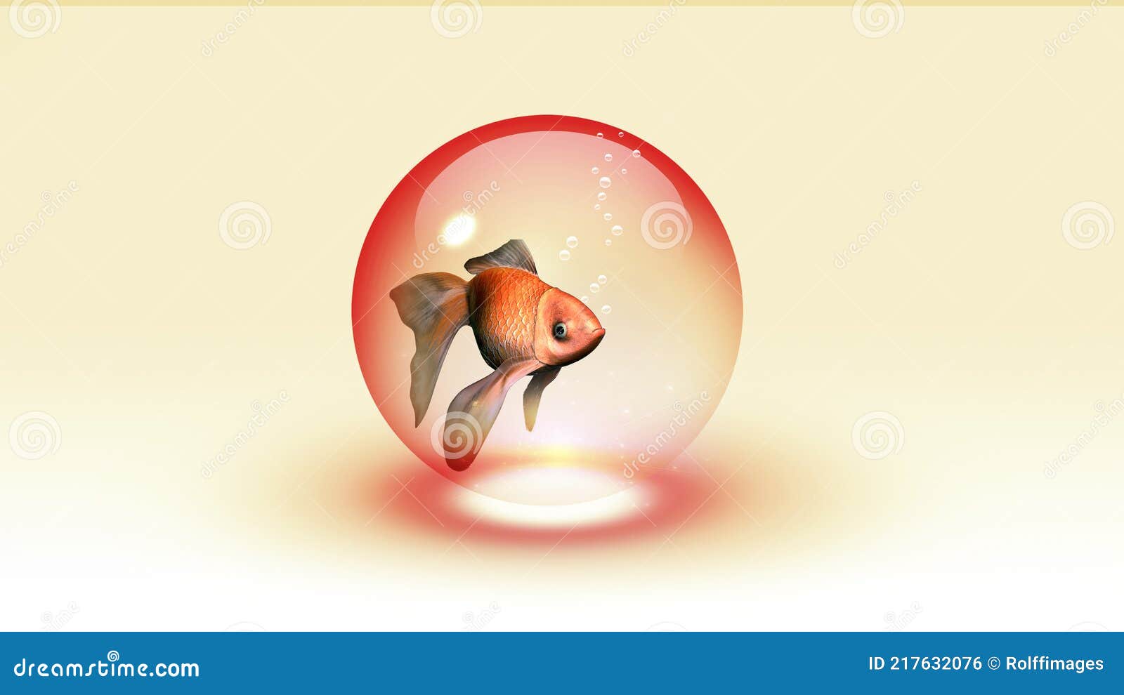 Fish Inside Bubble stock photo. Image of aquarium, surreal - 217632076