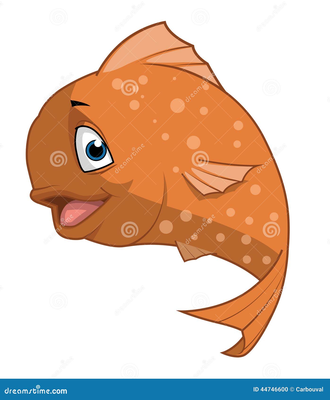 Fish stock illustration. Illustration of body, full, isolated - 44746600