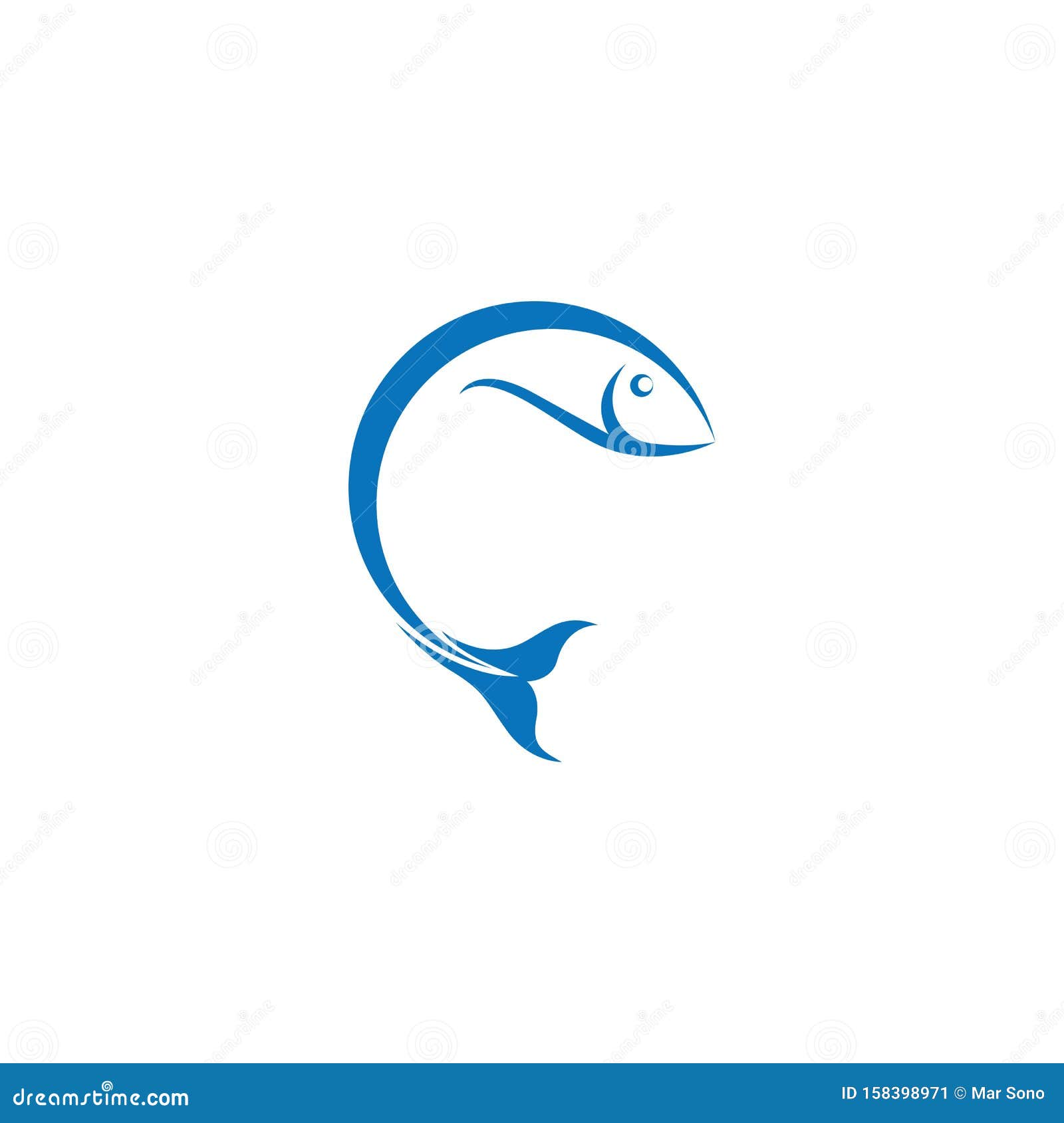 Fish Jump Logo Template Vector Icon Stock Vector - Illustration of food ...