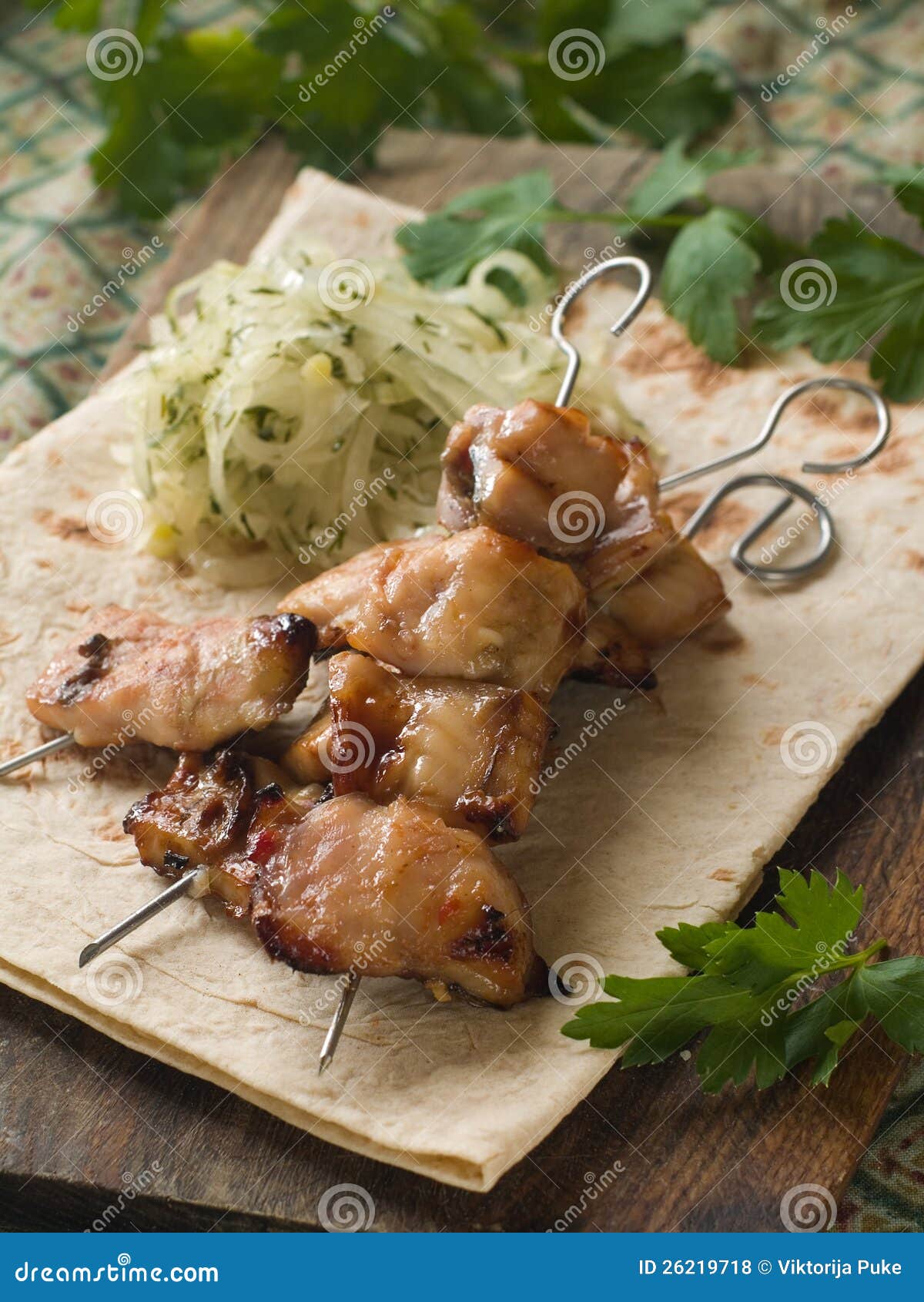 Fish kebab stock photo. Image of meal, grill, gourmet - 26219718