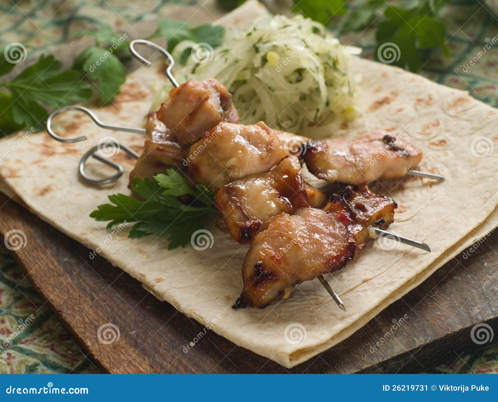 Fish kebab stock image. Image of cuisine, fish, closeup - 26219731