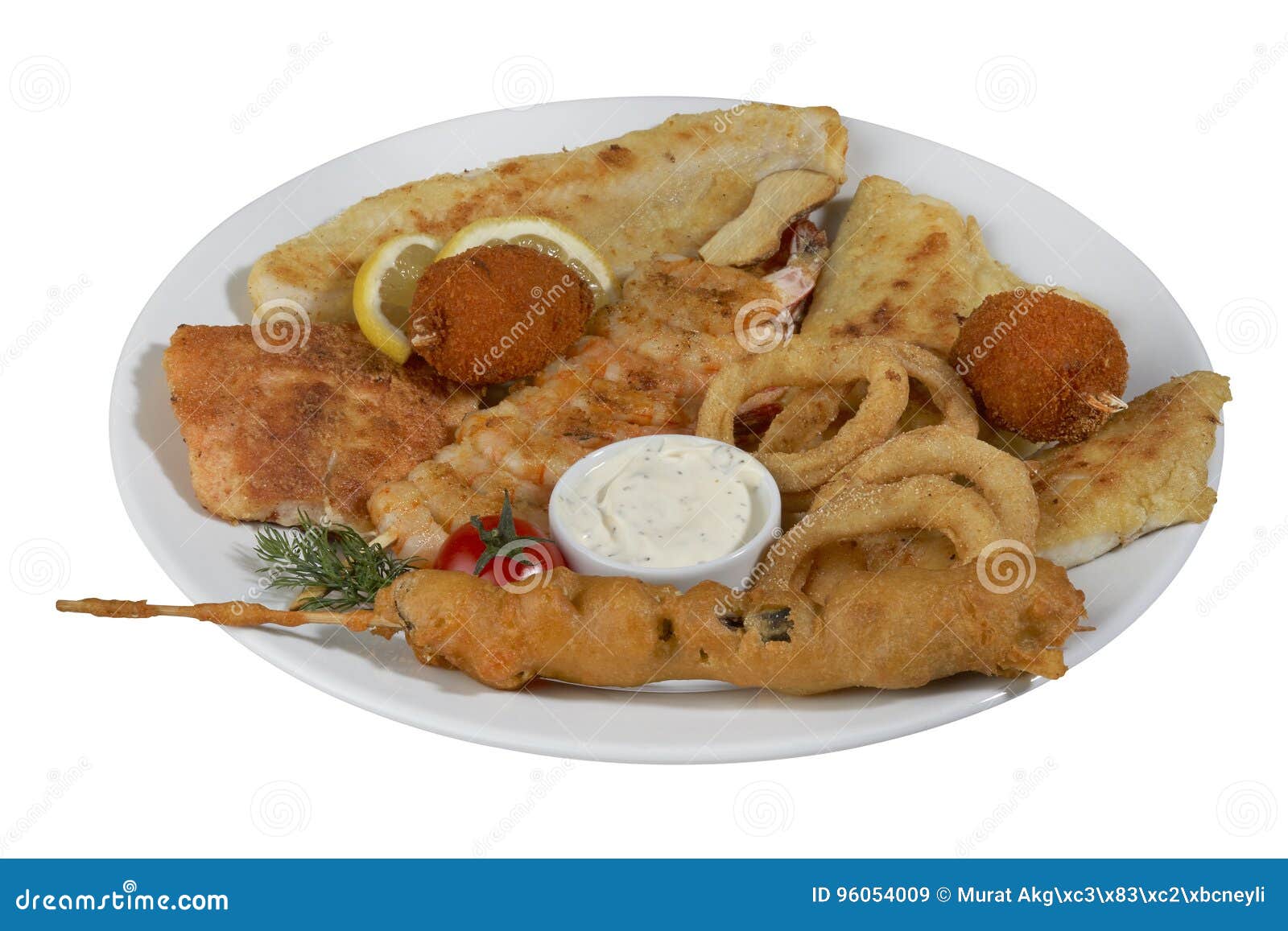 Fish Kebab , Skewered Fish with Vegetables Stock Image - Image of ...