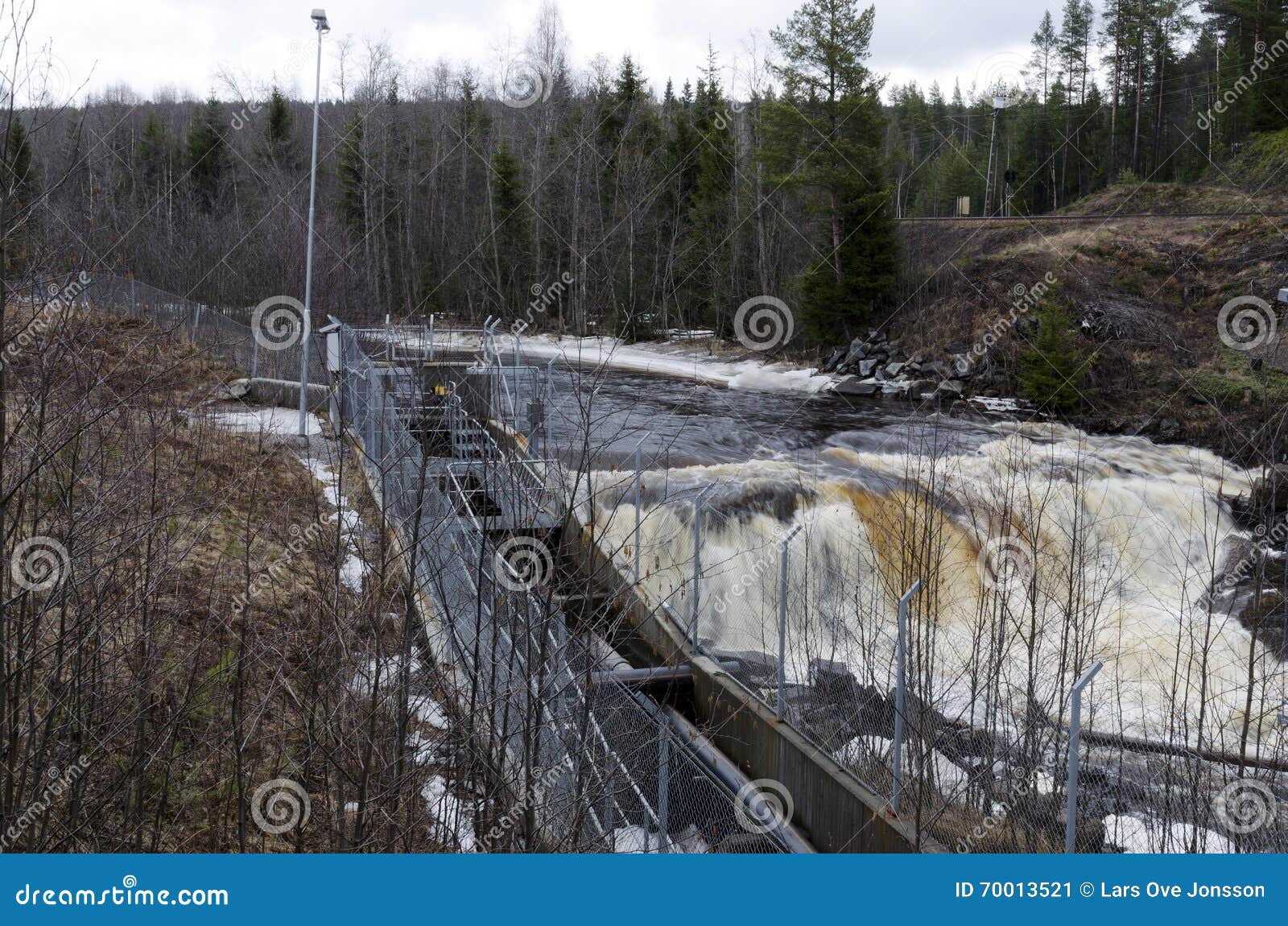 Fish ladder stock image. Image of flowing, nature, concrete - 70013521