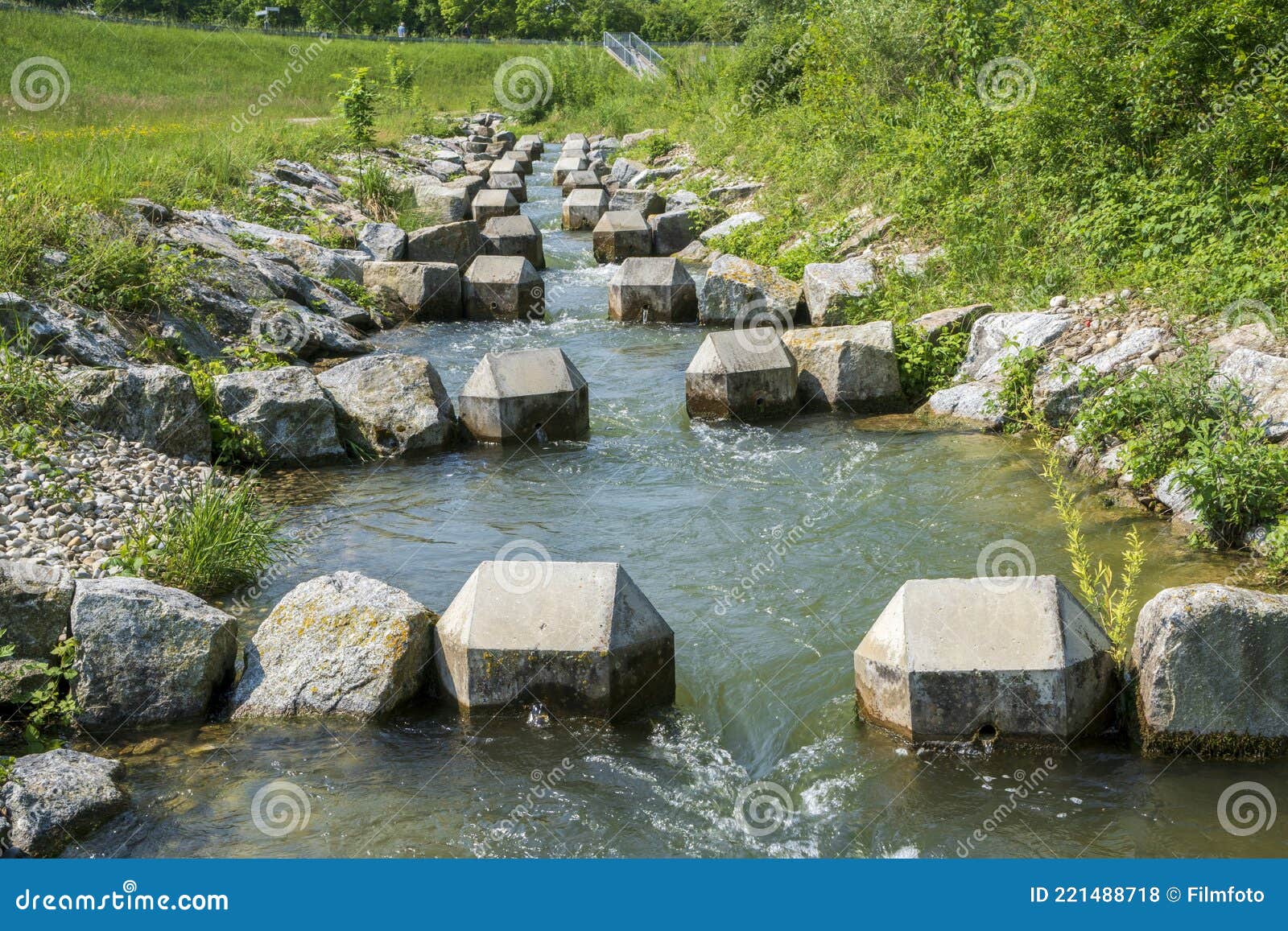 A Fish Ladder, Also Known As A Fishway, Fish Pass Or Fish Steps ...