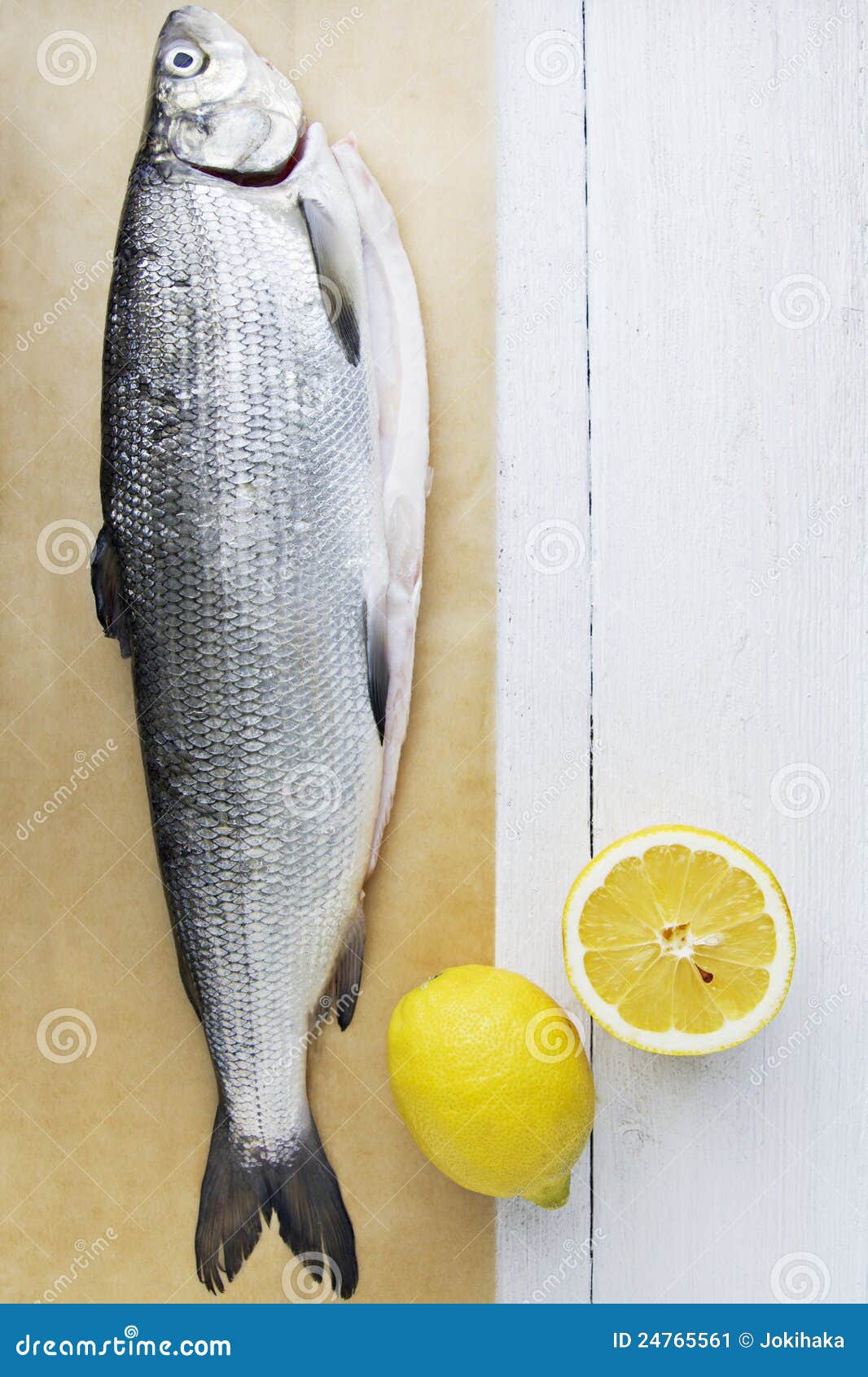Fish and Lemon stock image. Image of black, marine, healthy - 24765561