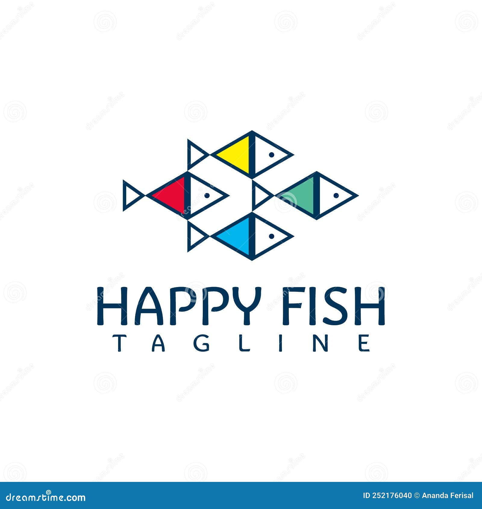 Fish logo design stock illustration. Illustration of aquatic - 252176040