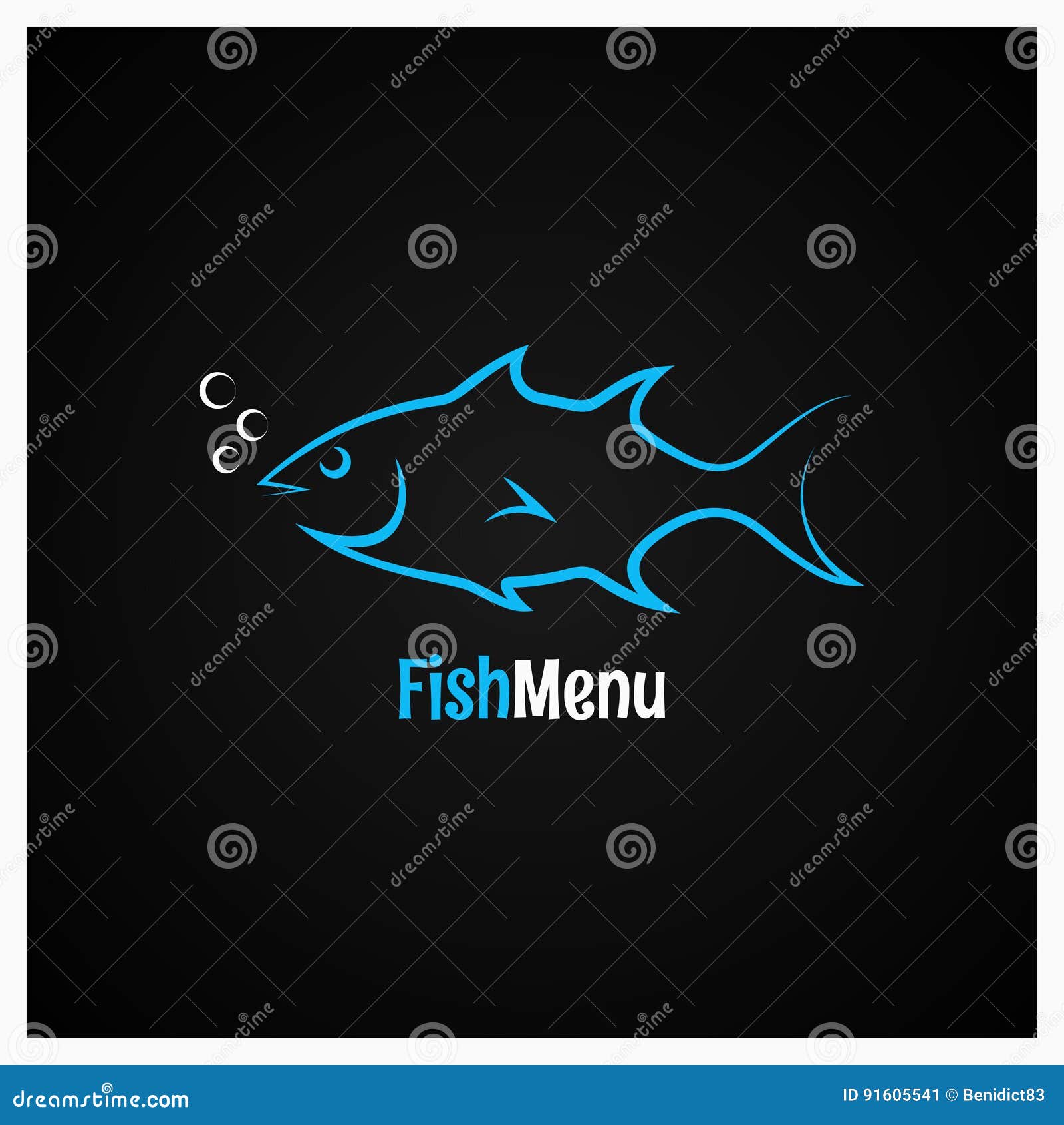 Fish Logo Design Vector Background Stock Vector - Illustration of ...