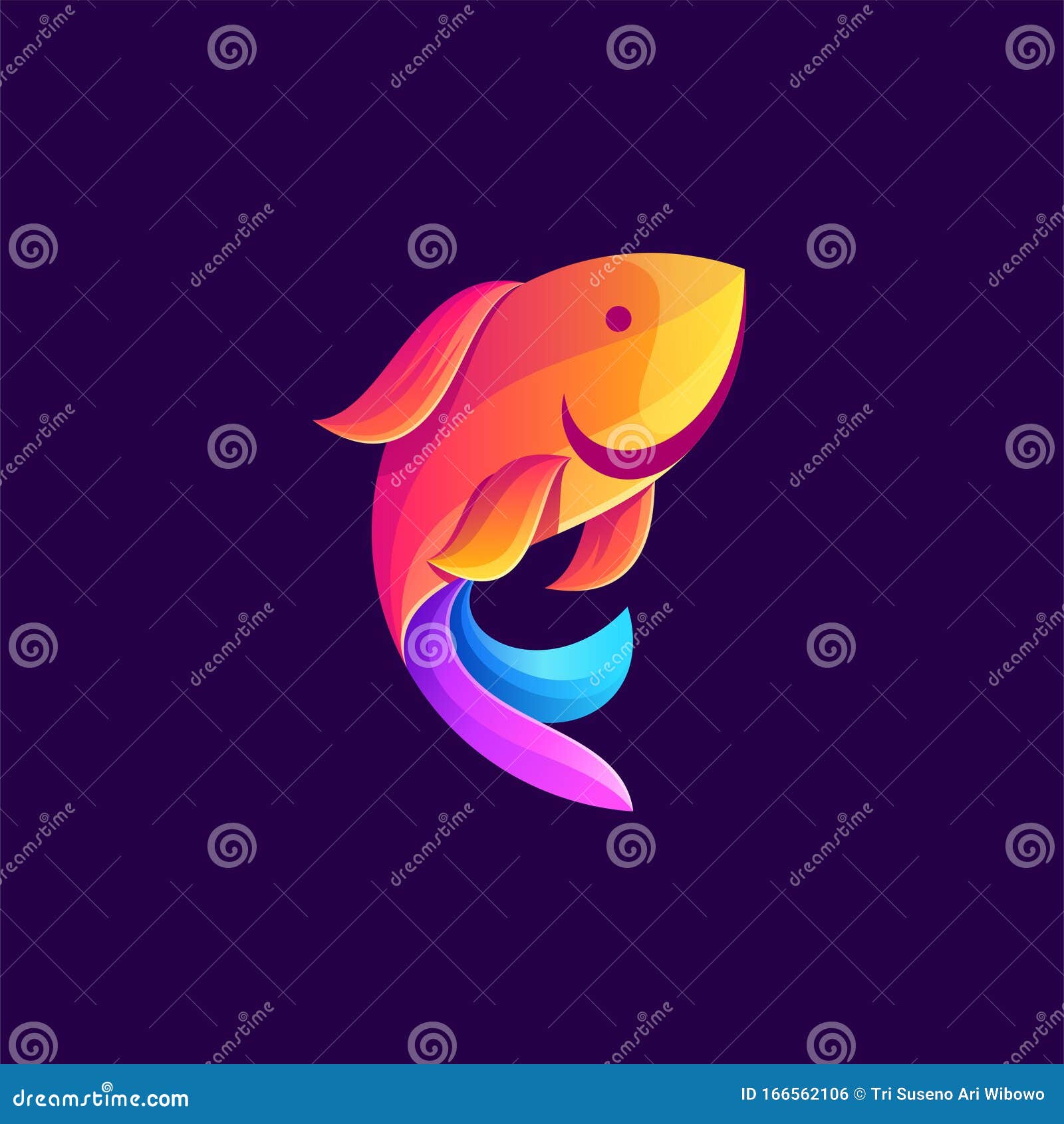 Fish Logo Design Vector Illustration Stock Vector - Illustration of ...