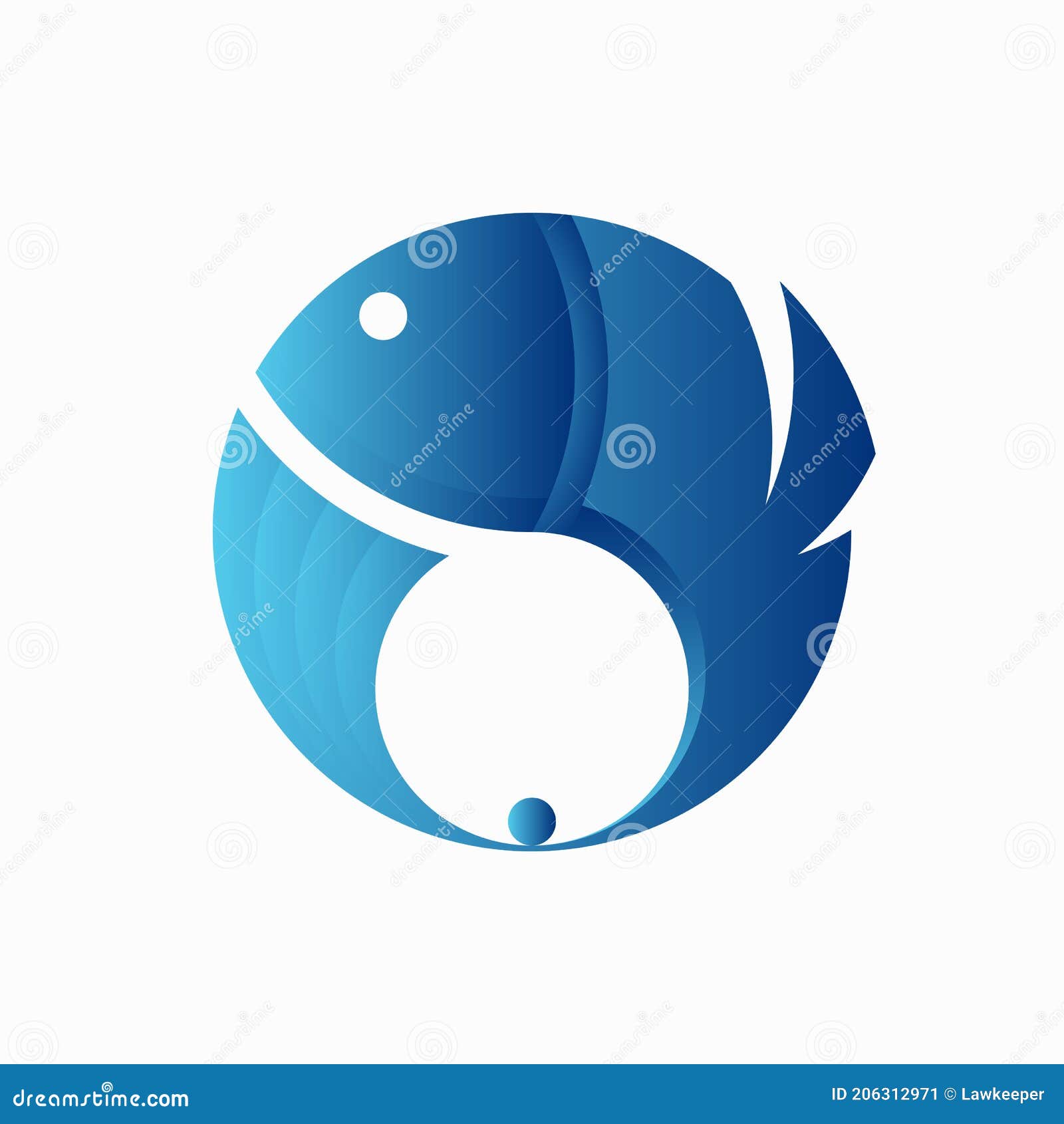 Fish logo design stock vector. Illustration of badge - 206312971