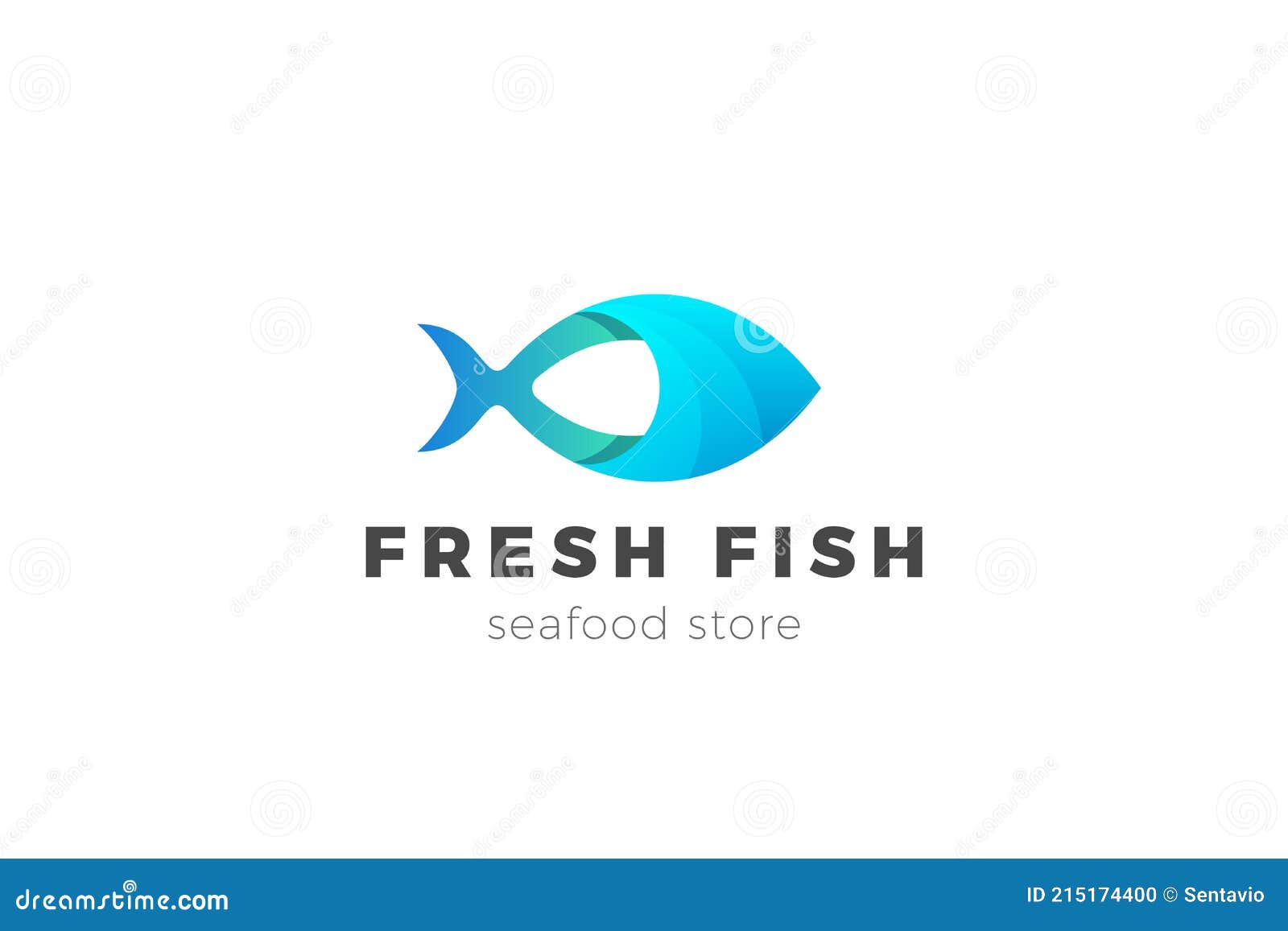 Fish Logo Seafood Restaurant Store Design Vector Template Stock Vector ...