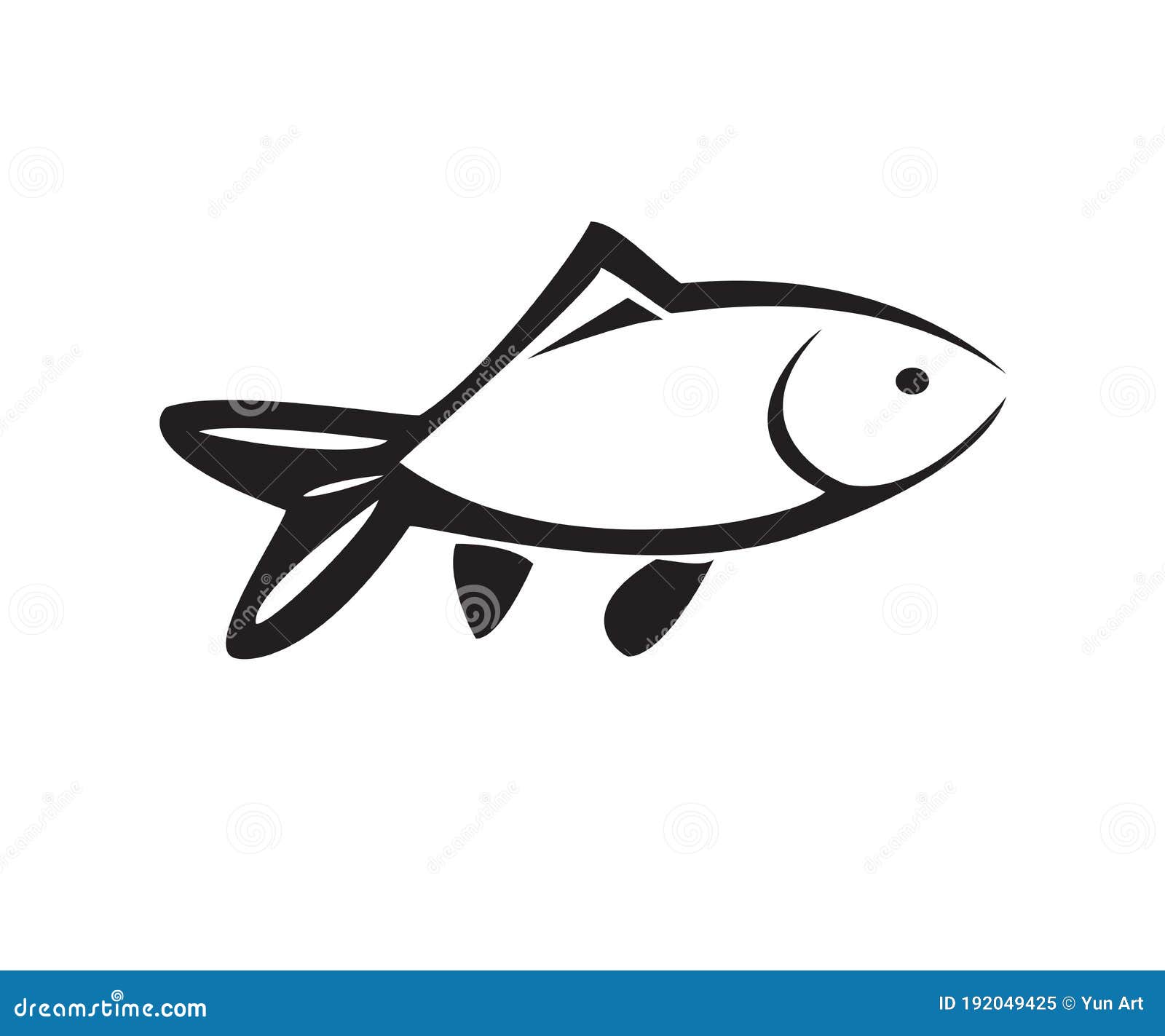 Fish Logo Simple Design Vector Stock Vector - Illustration of shop ...