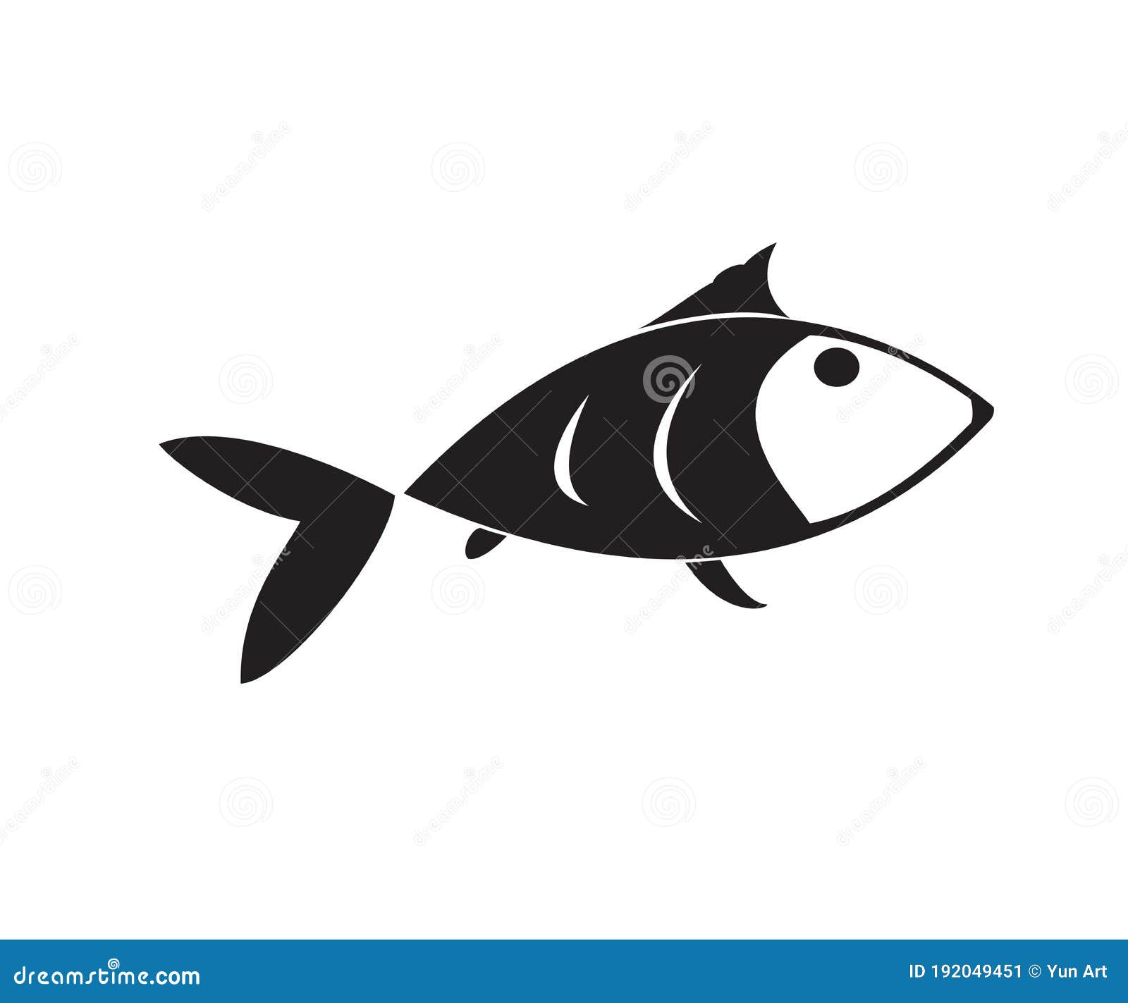 Fish Logo Simple Design Vector Stock Vector - Illustration of king ...