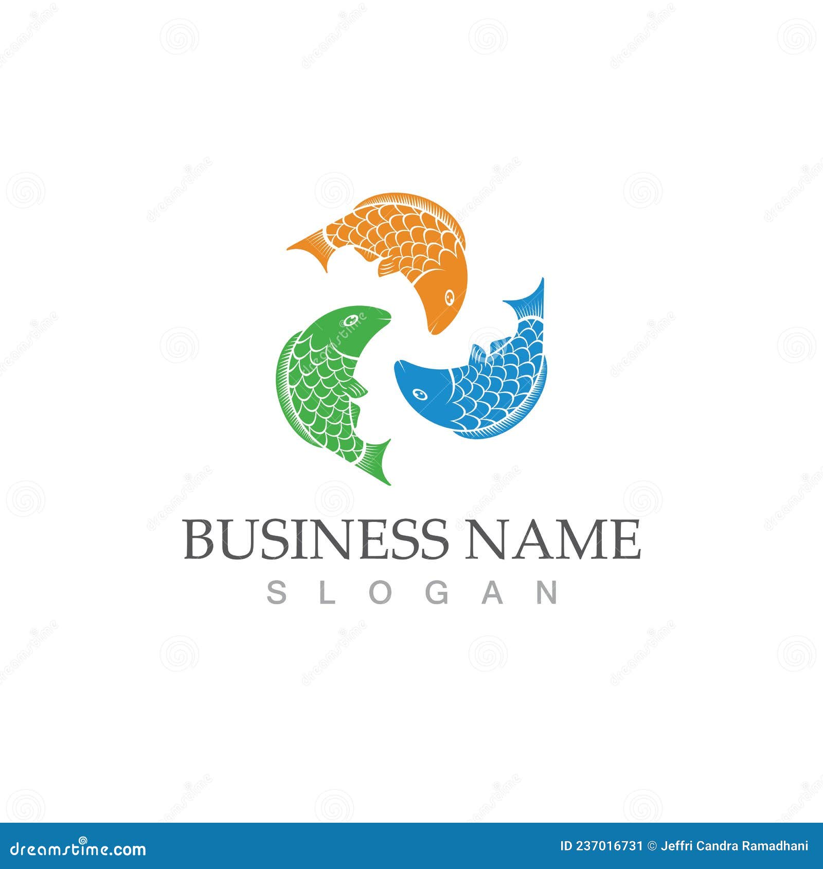 Fish Logo Template. Creative Vector Stock Vector - Illustration of logo ...