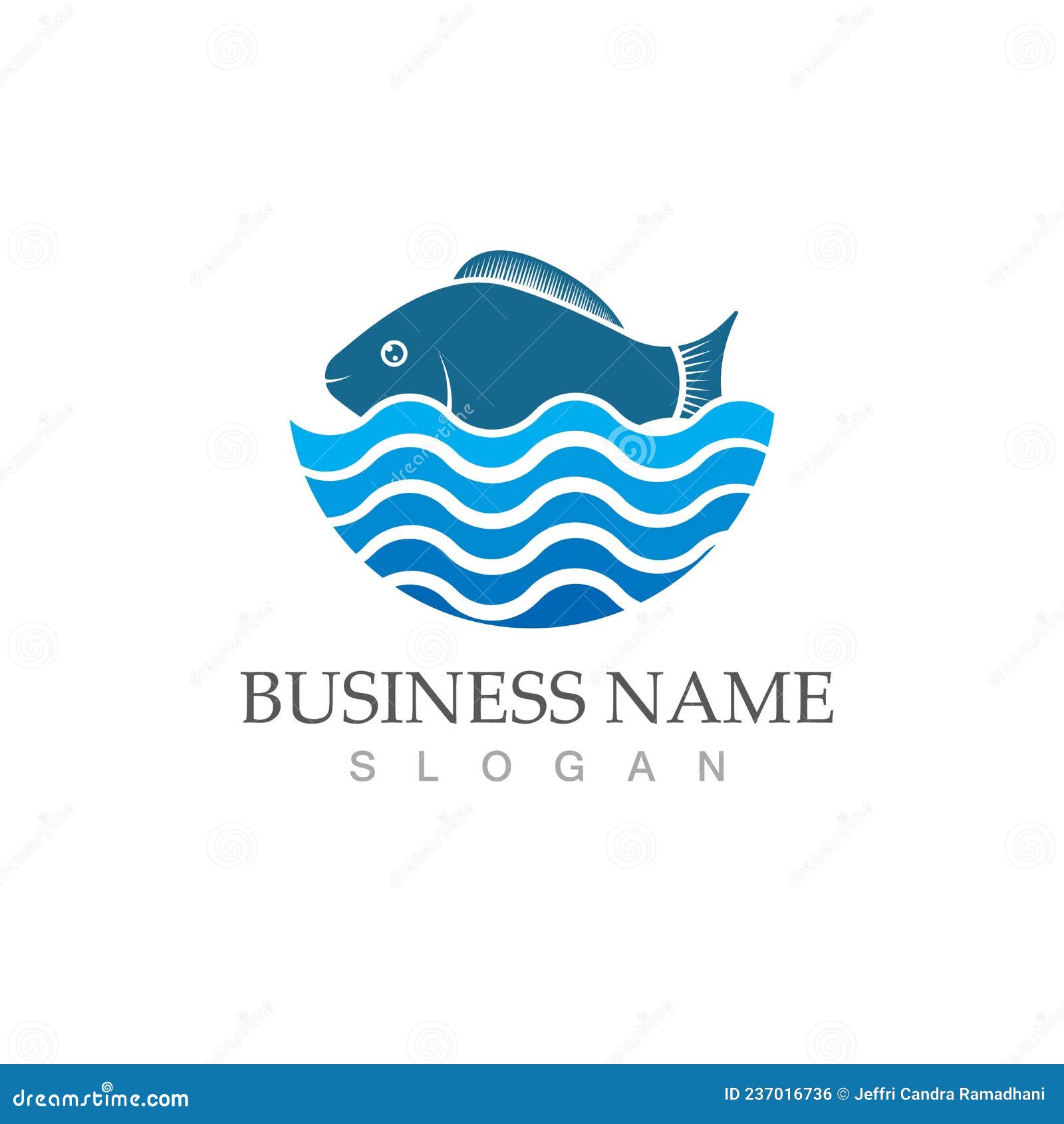 Fish Logo Template. Creative Vector Stock Vector - Illustration of ...