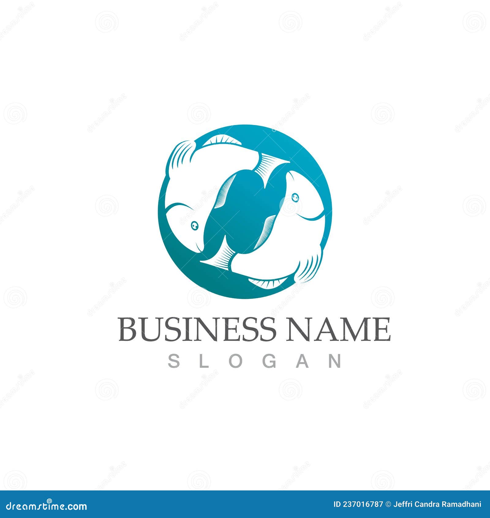 Fish Logo Template. Creative Vector Stock Vector - Illustration of ...