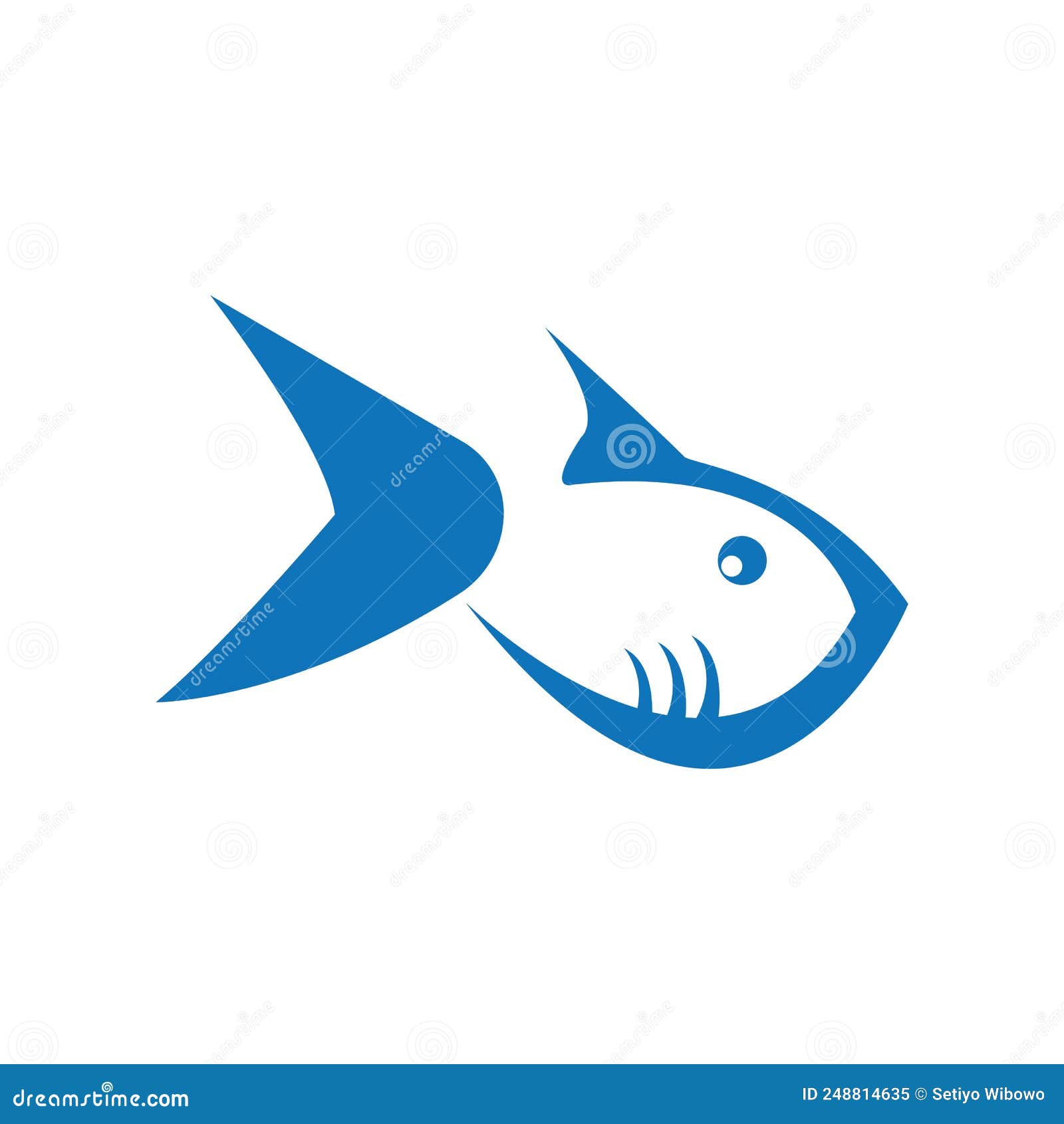 Fish logo template stock image. Image of company, emblem - 248814635