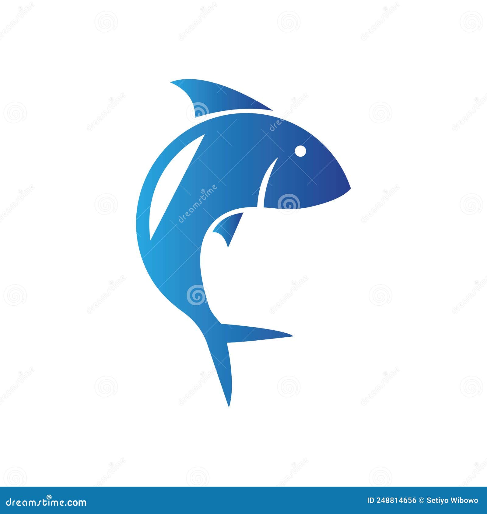 Fish logo template stock vector. Illustration of nature - 248814656