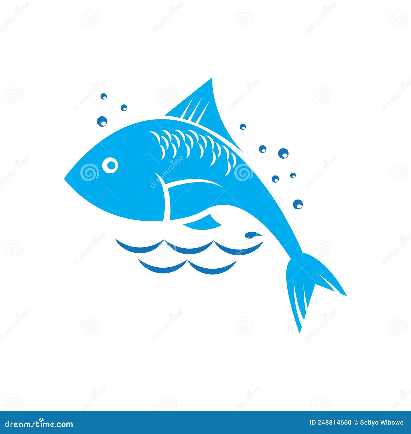 Fish logo template stock vector. Illustration of concept - 248814660