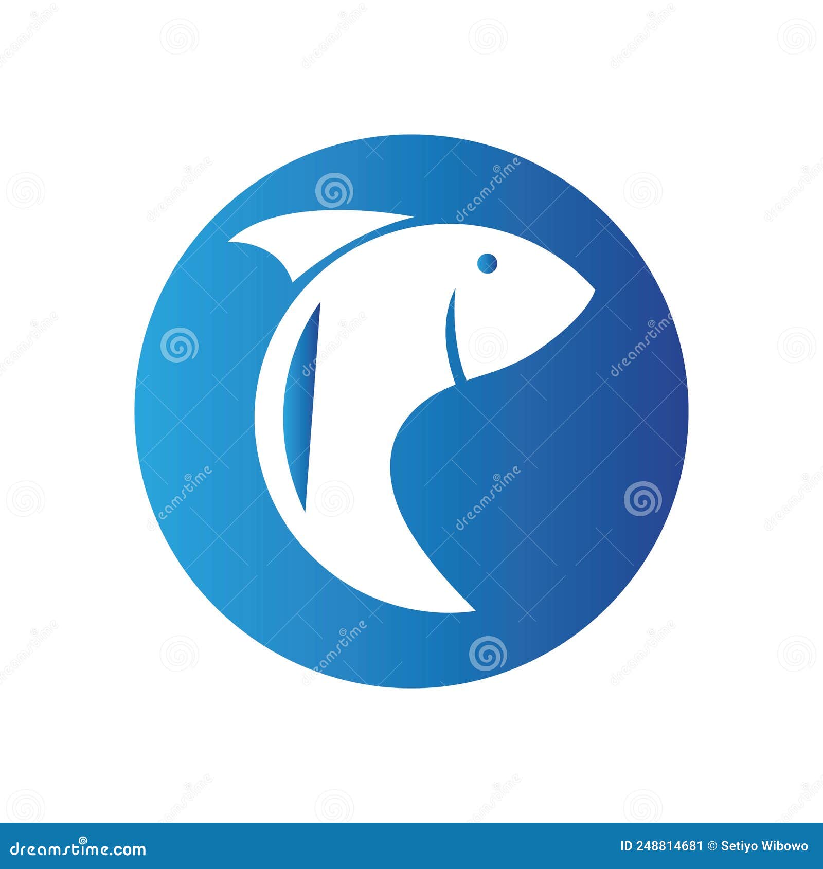Fish logo template stock vector. Illustration of creative - 248814681
