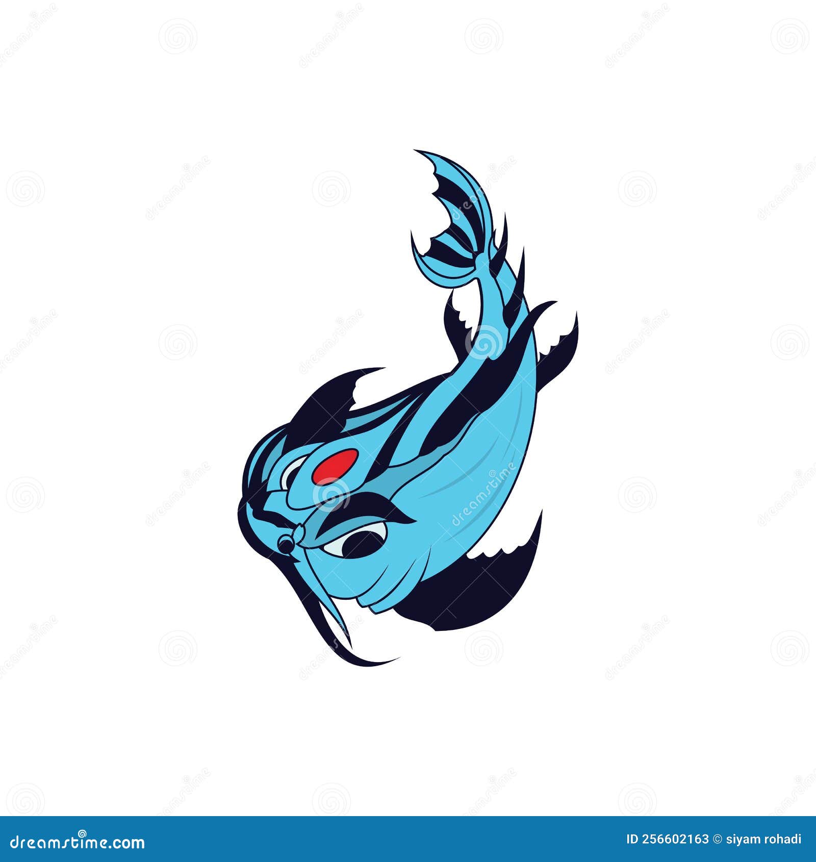 Fish logo template stock vector. Illustration of ocean - 256602163