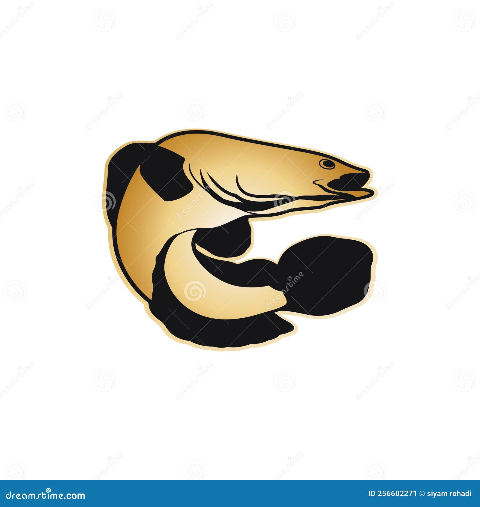 Fish logo template stock vector. Illustration of ocean - 256602271