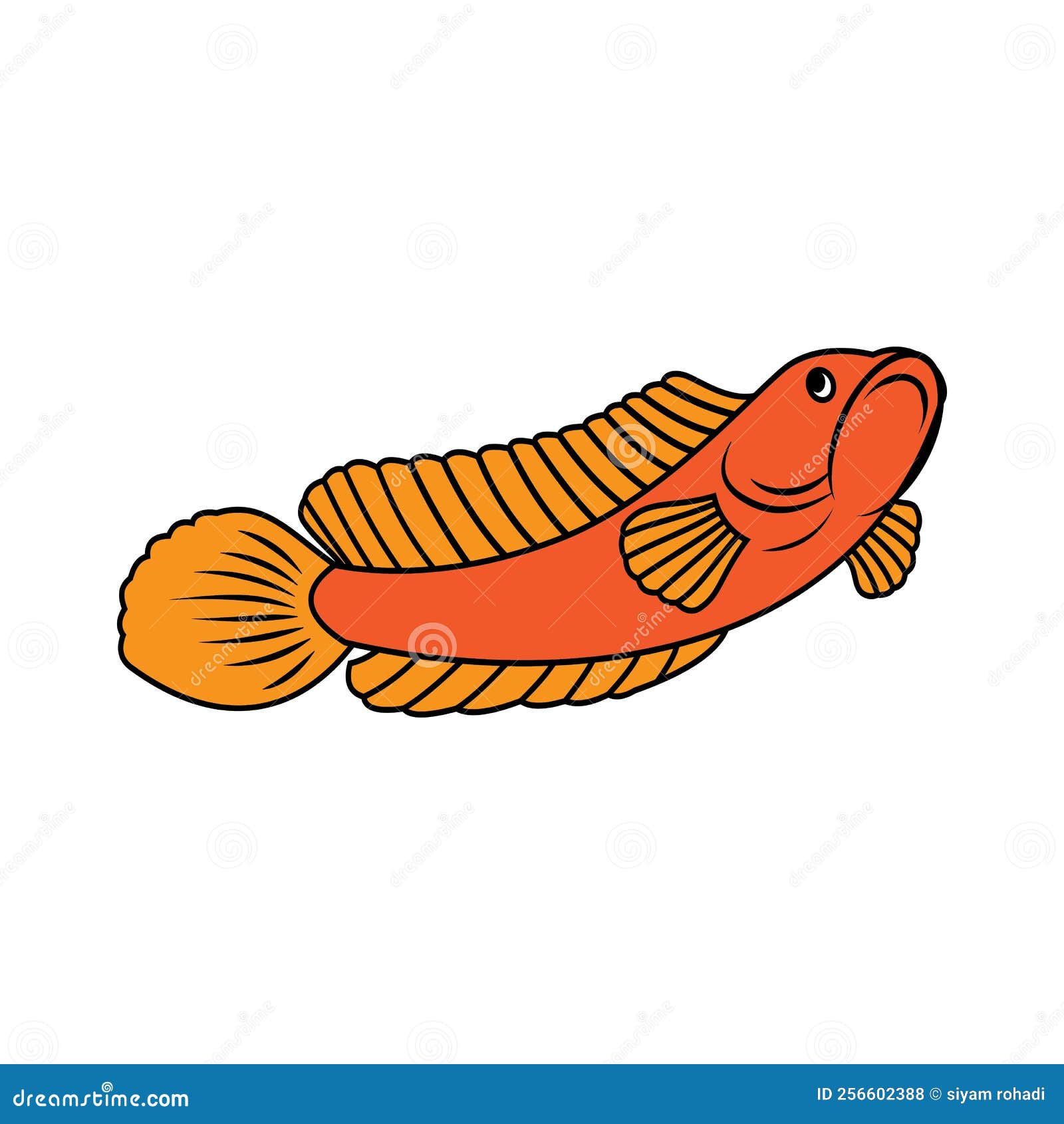 Fish logo template stock vector. Illustration of water - 256602388